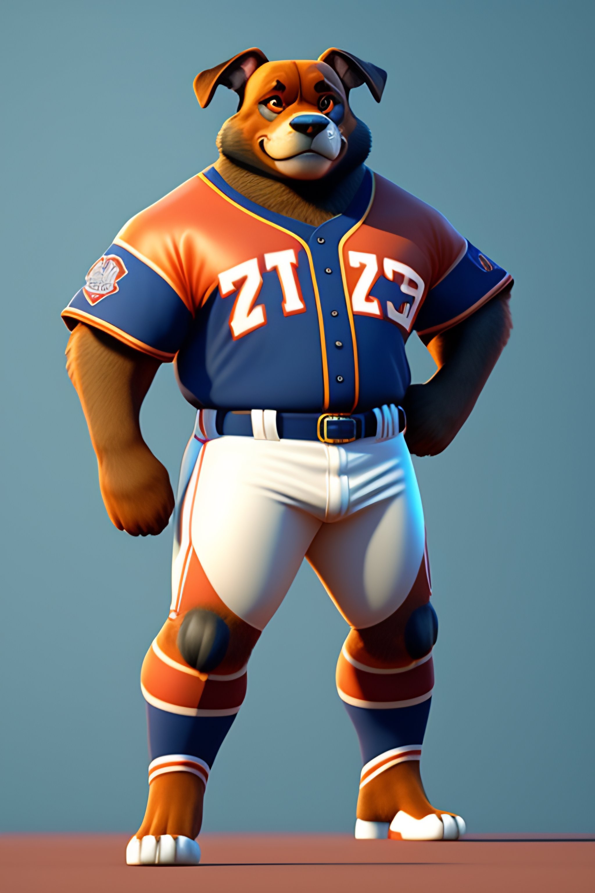 Lexica - A fullbody portrait of a athletic human-rottweiler mutant ...