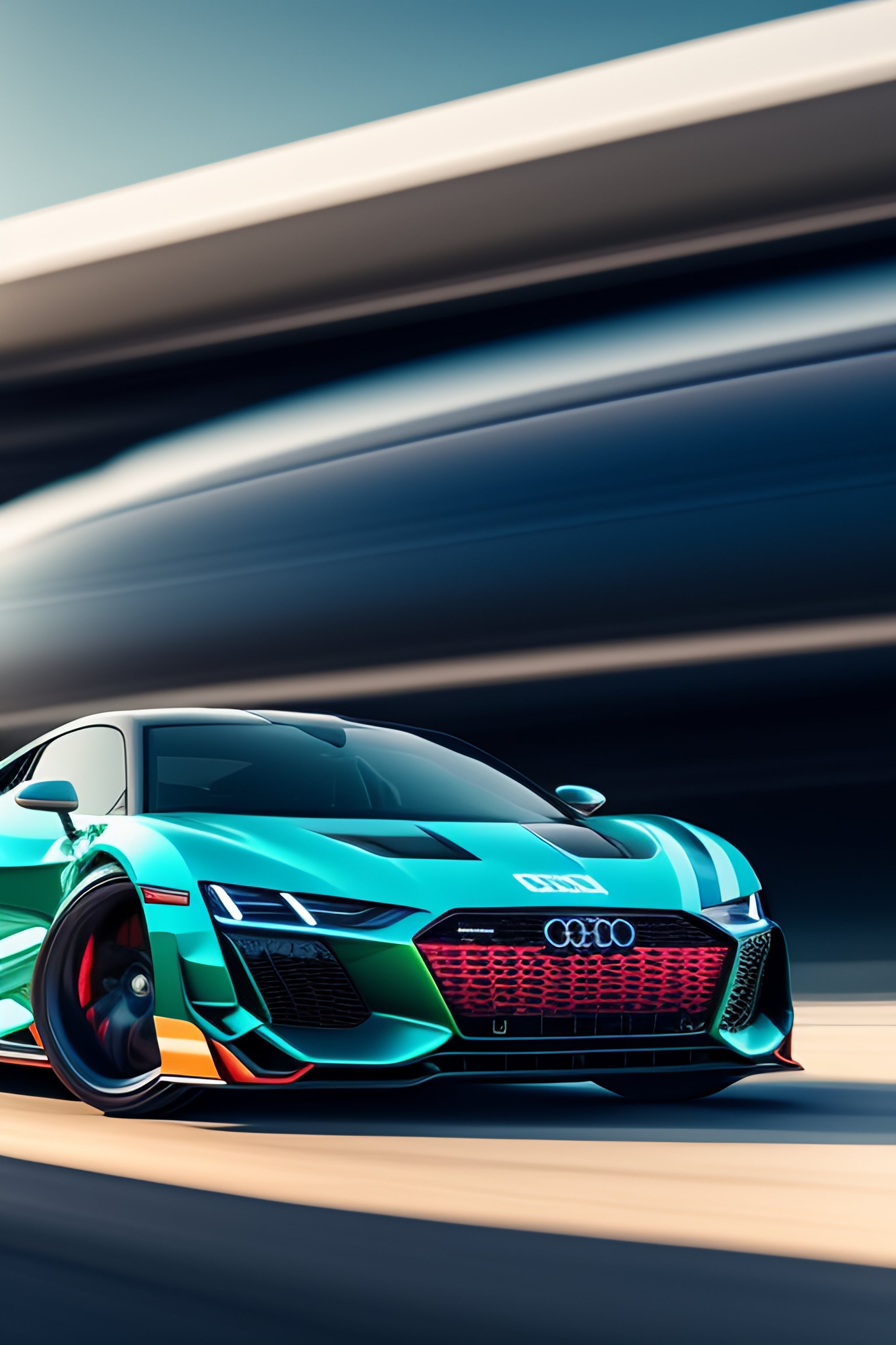 Lexica - Hi performance and aerodinamic car, audi style, render digital ...