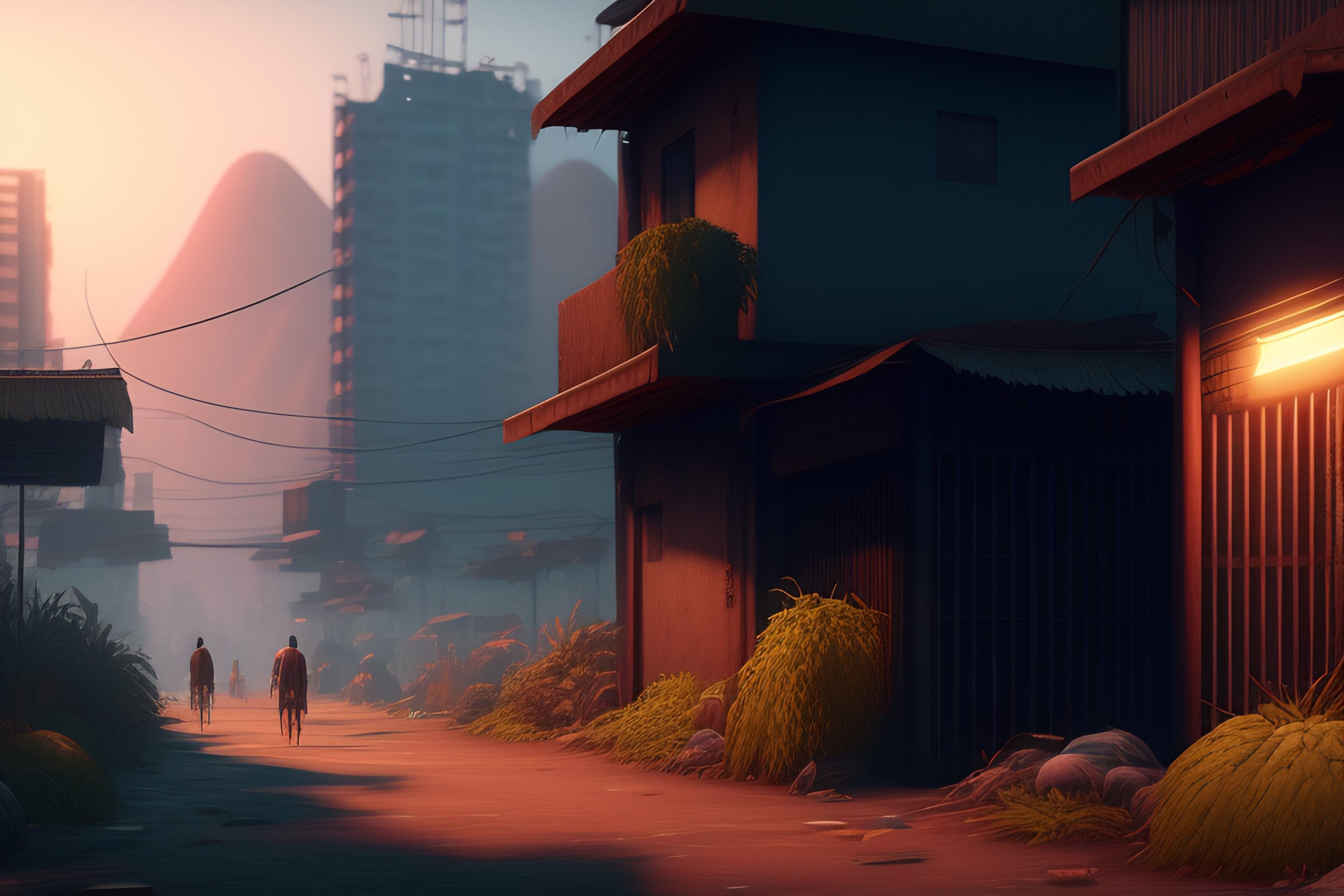 Lexica - Creature spooky scary disgusting slums in Rio de Janeiro adam ...