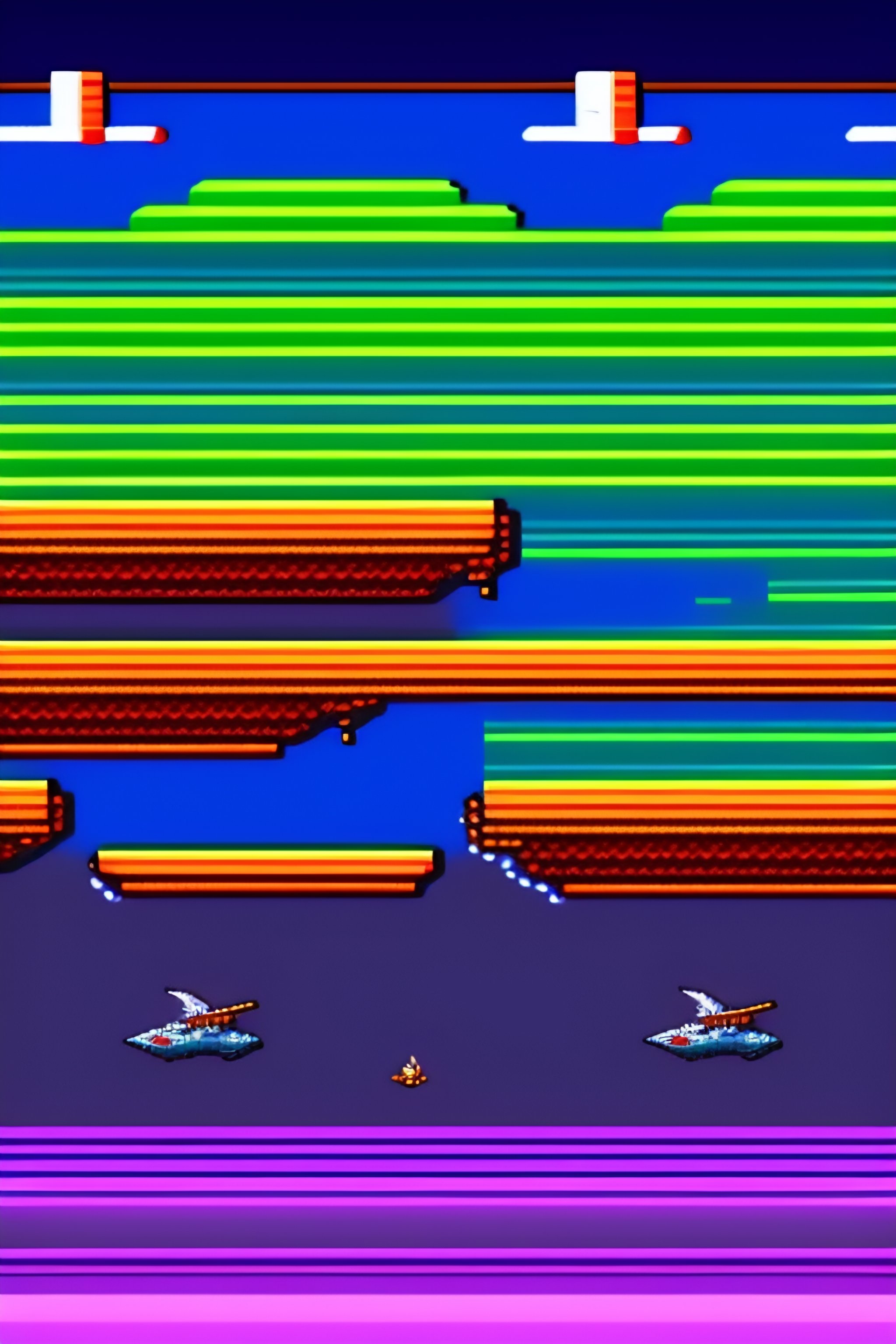 Lexica - Pixel art shmup level background