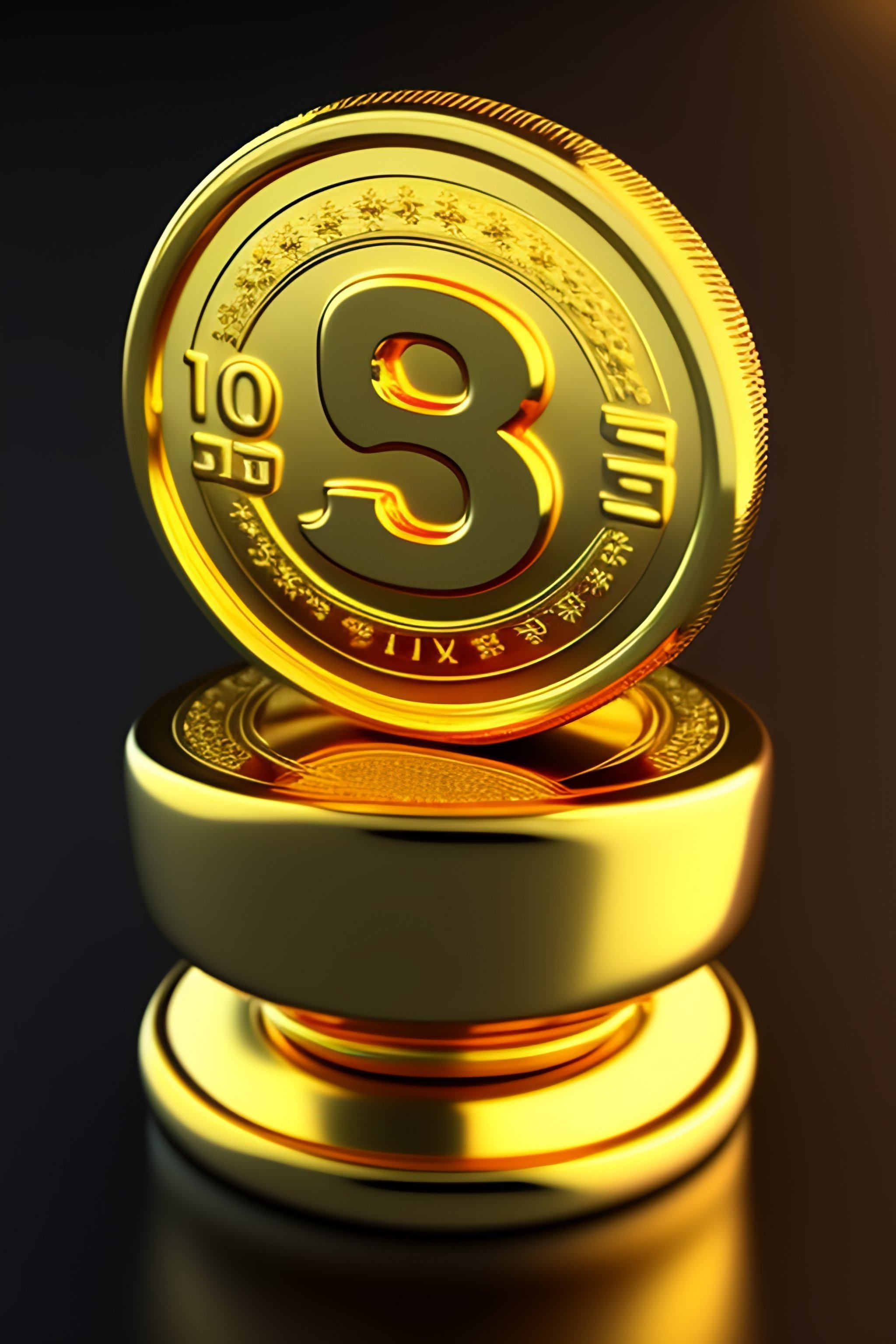 Lexica - Gold Coin, One part, Highly detailed, Cartoony, low poly, No ...