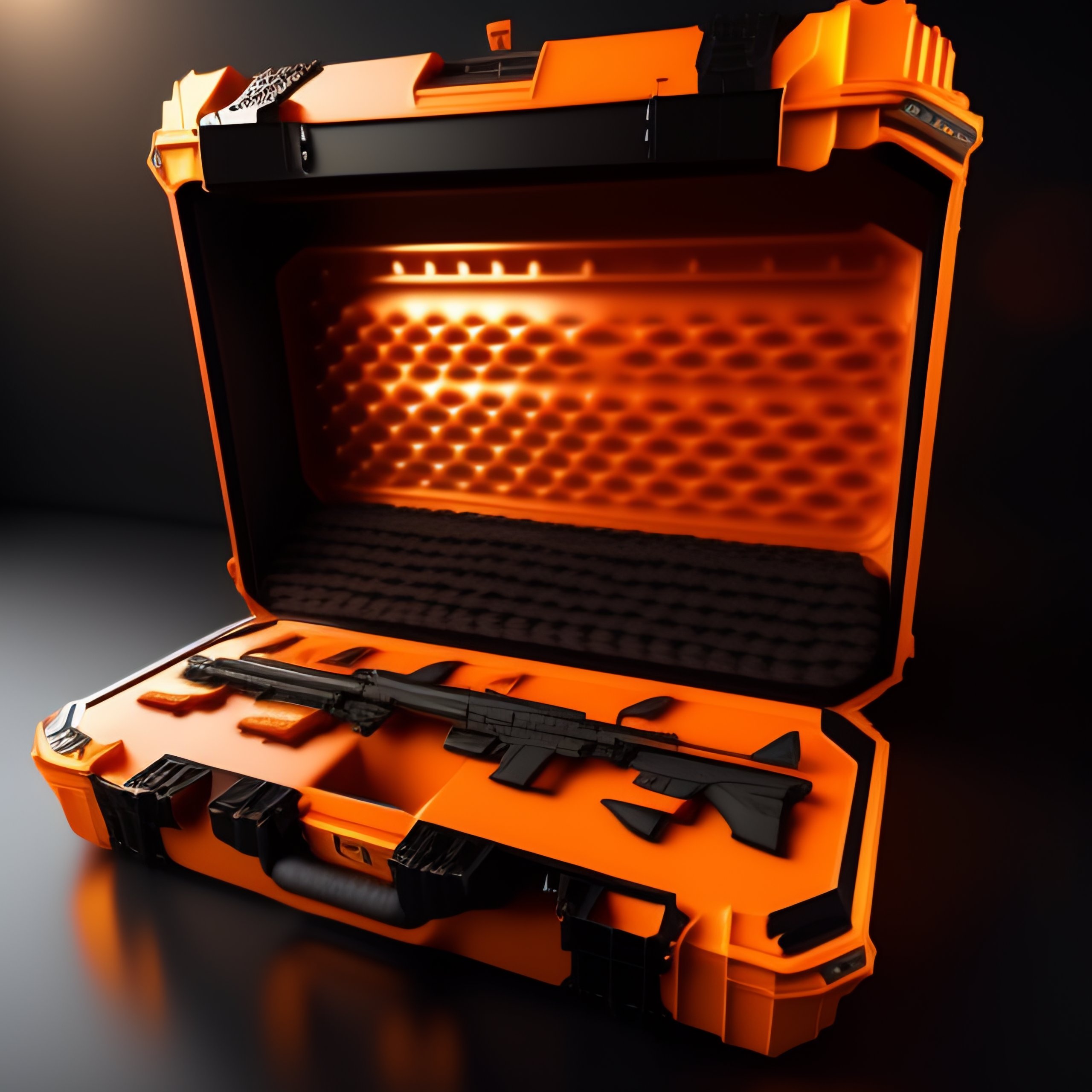 Lexica - CS-GO deluxe big gun box case, skin collection, orange color ...