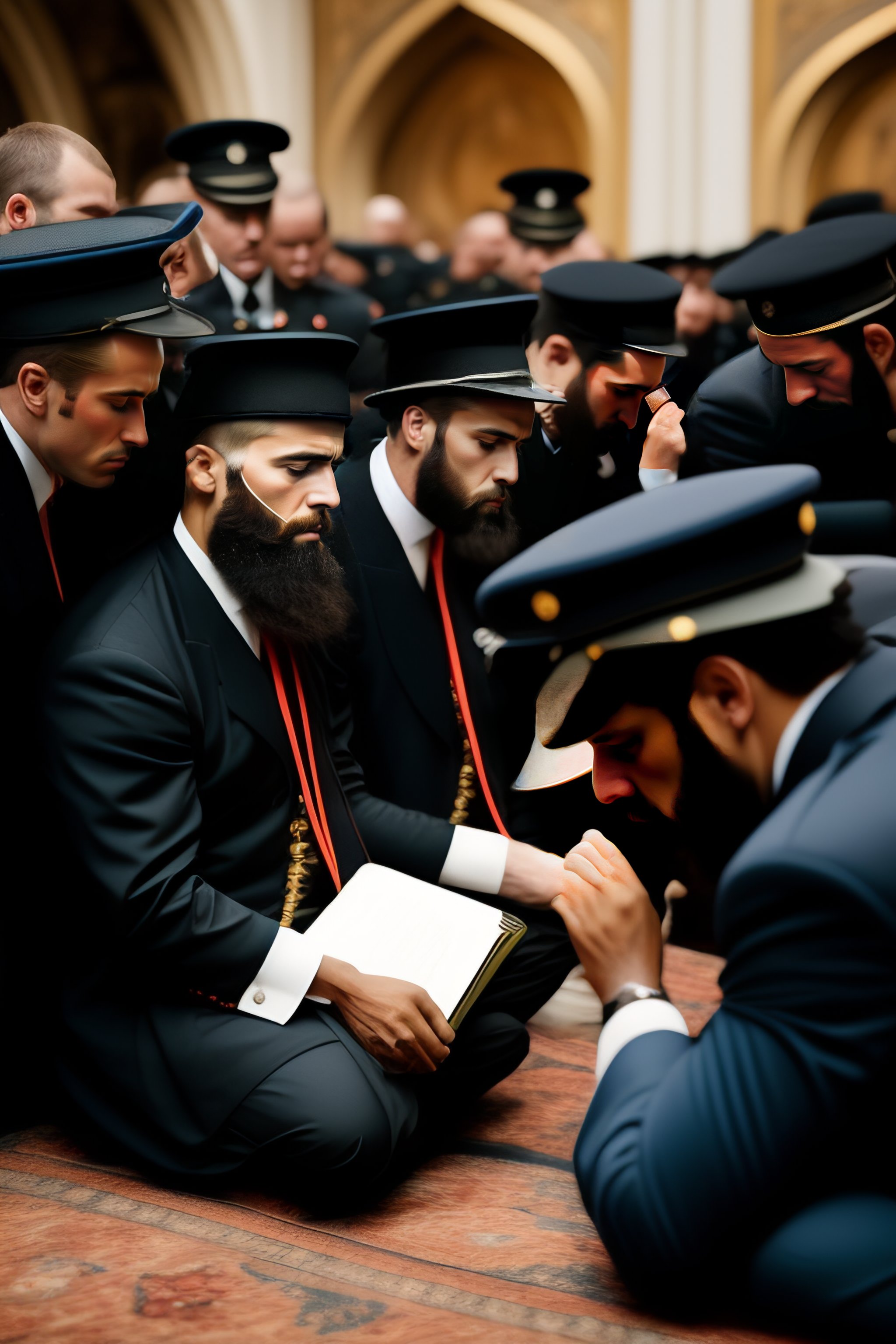 Lexica - Show Hasidic Jews praying