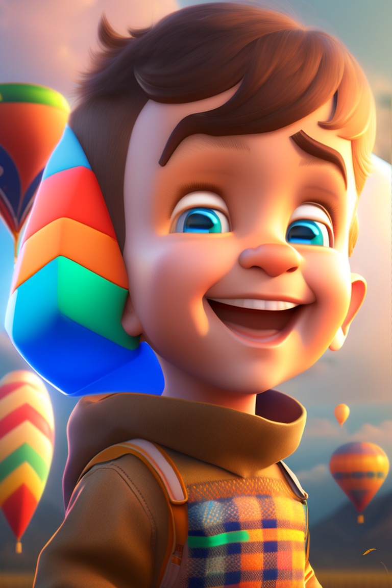 Lexica - Timmy, a cheerful little boy with a big imagination. He loves ...