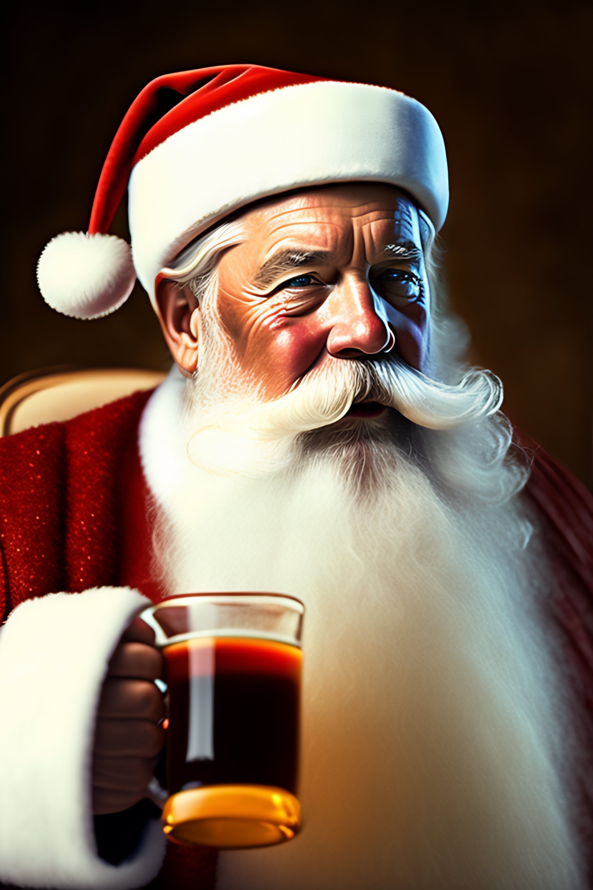 Lexica - Santa Claus drinking tea
