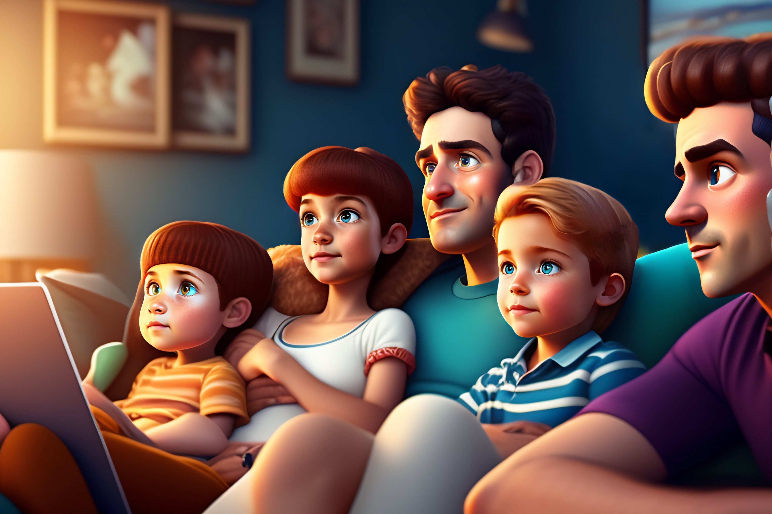 Lexica - A family of European appearance, mom, dad, daughter and son ...