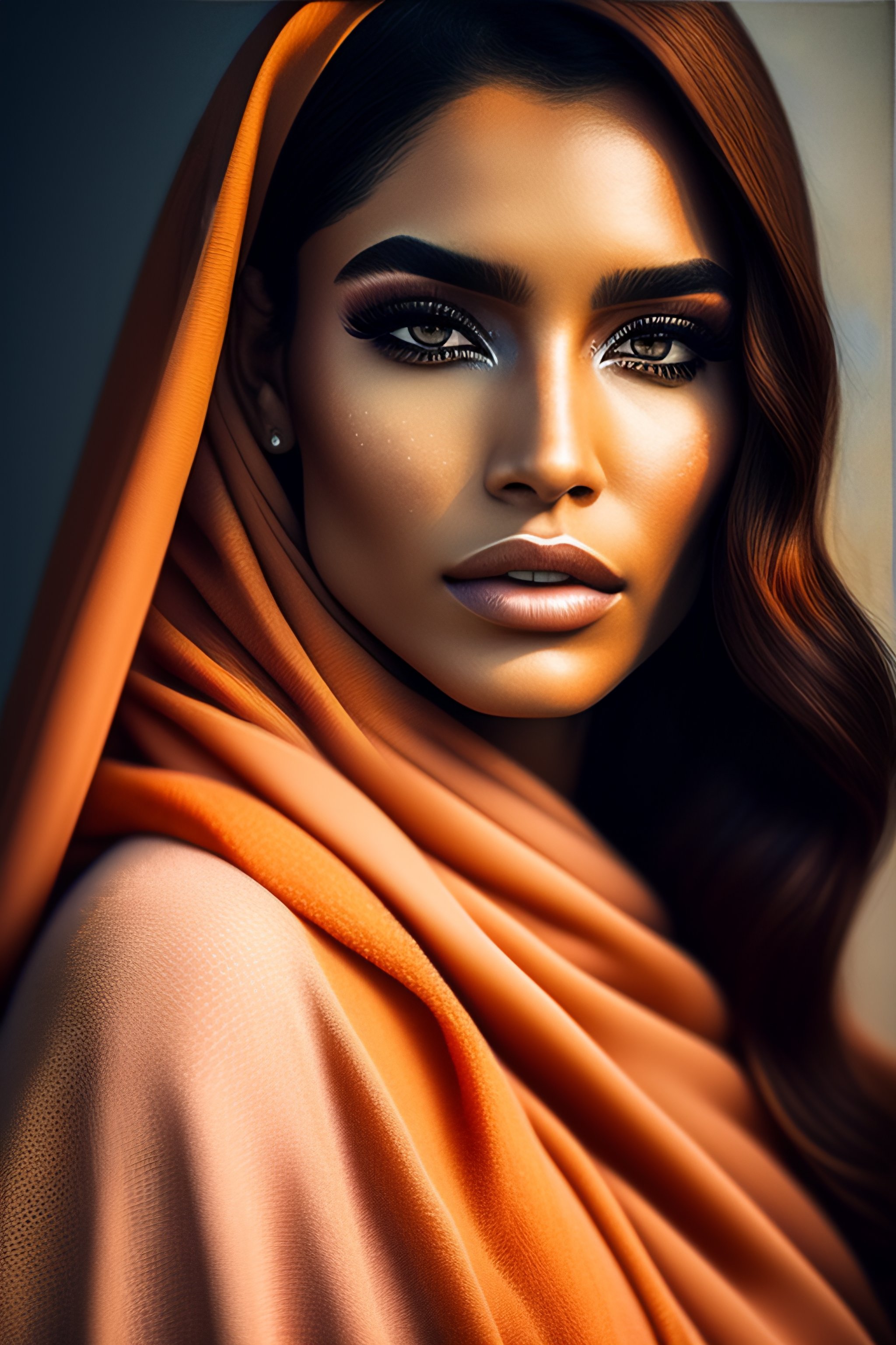 Lexica - A photo close-up of a beautiful ARAB haired woman with ...