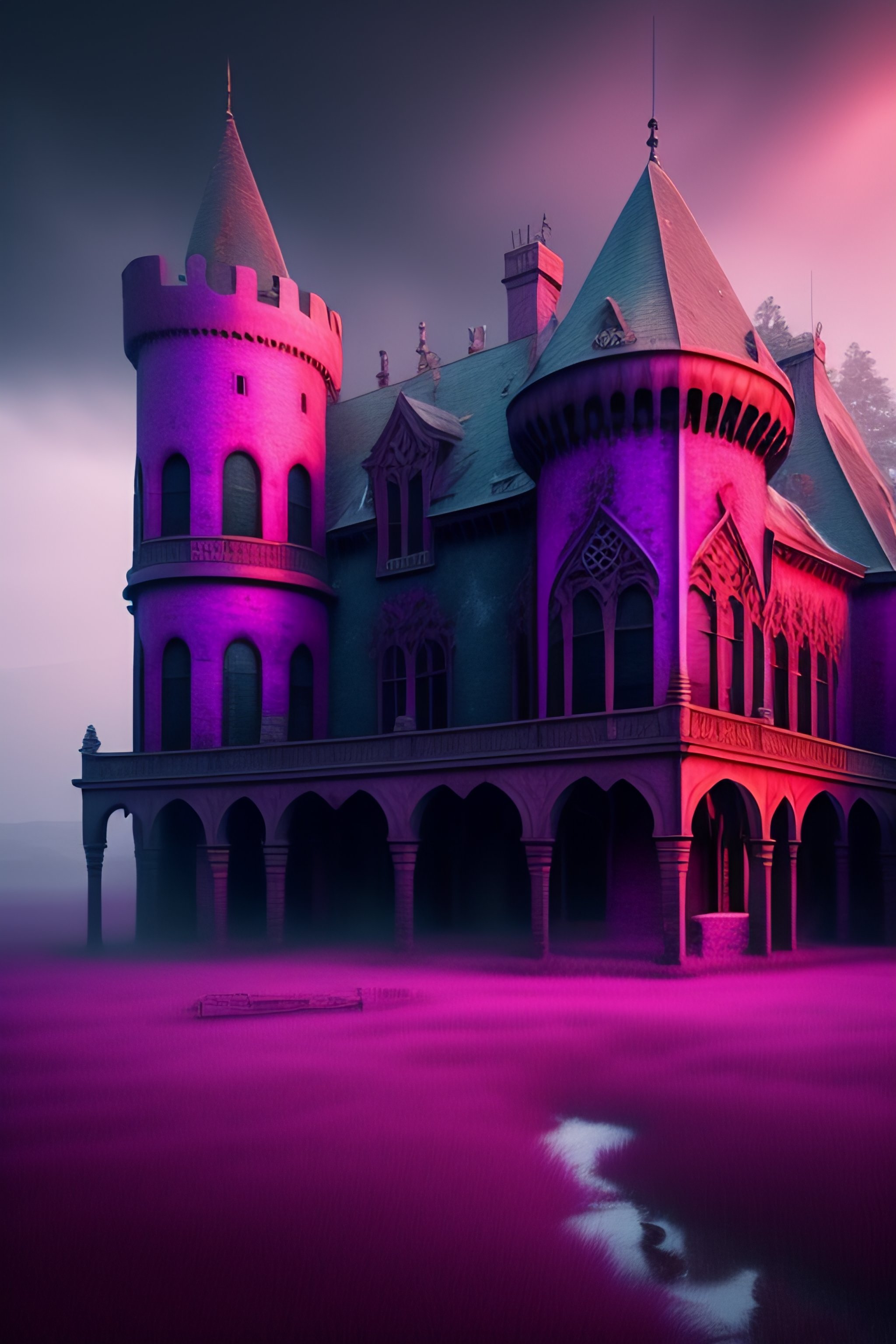 Lexica - Abandoned castle, ultra realistic, 4 k, dark, gritty, ominous ...