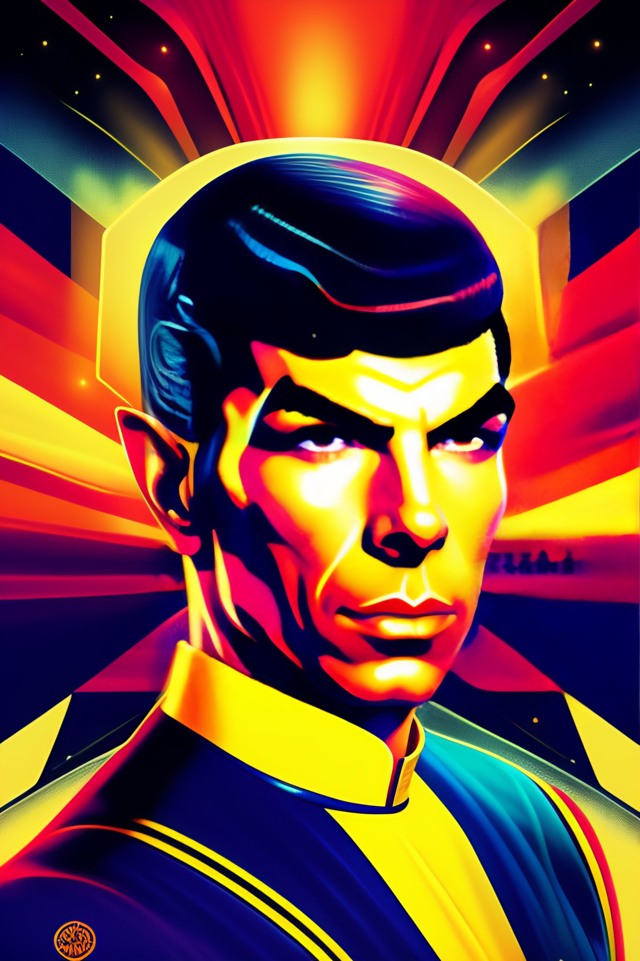 Lexica - Retro comic style artwork, highly detailed spock, comic book ...