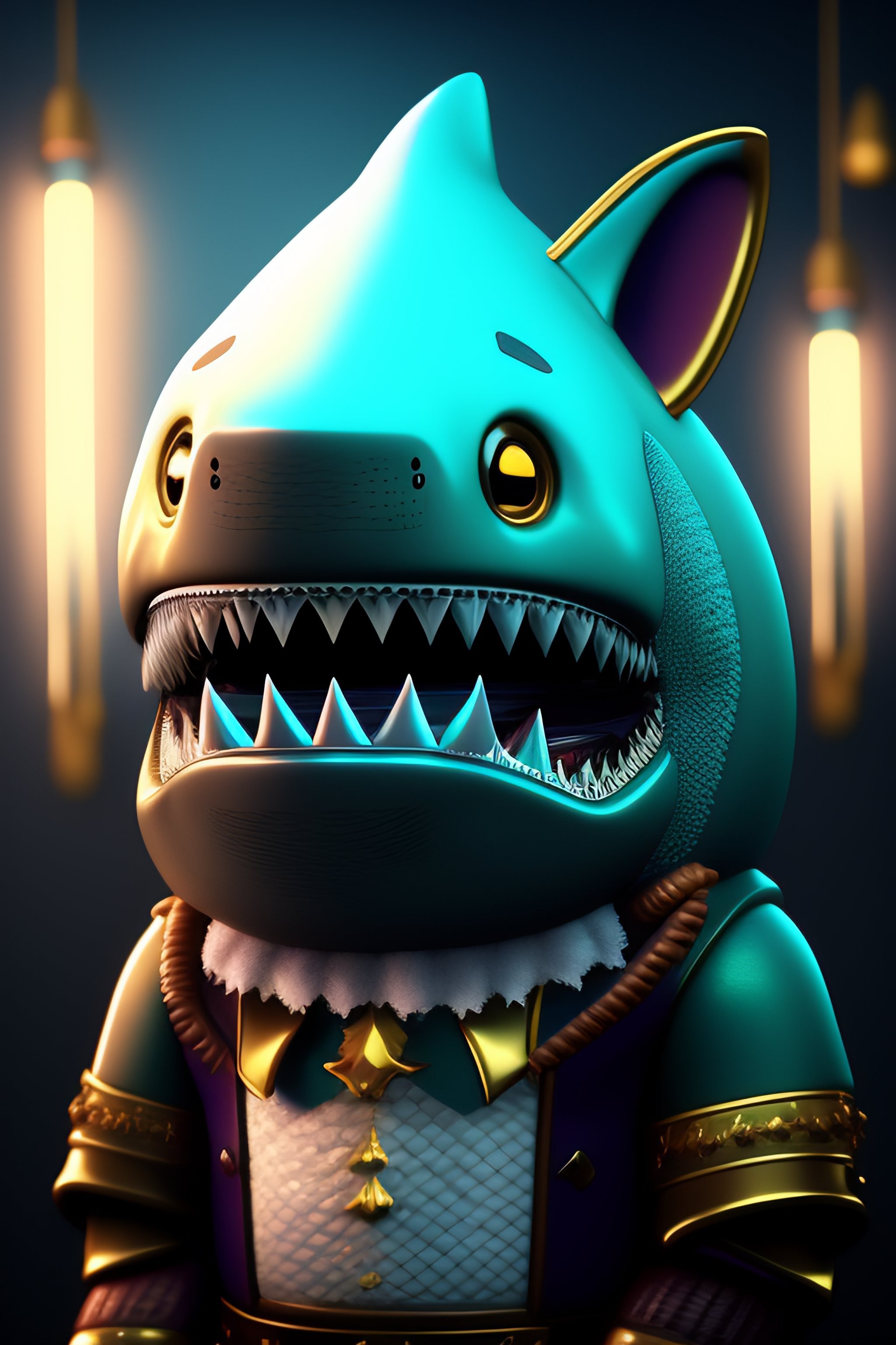 Lexica - Five nights at Freddy's, shark animatronic, digital art ...