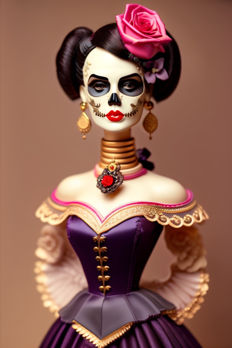Lexica - 1940's elegant gothic undead barbie wearing a skeleton bodice ...