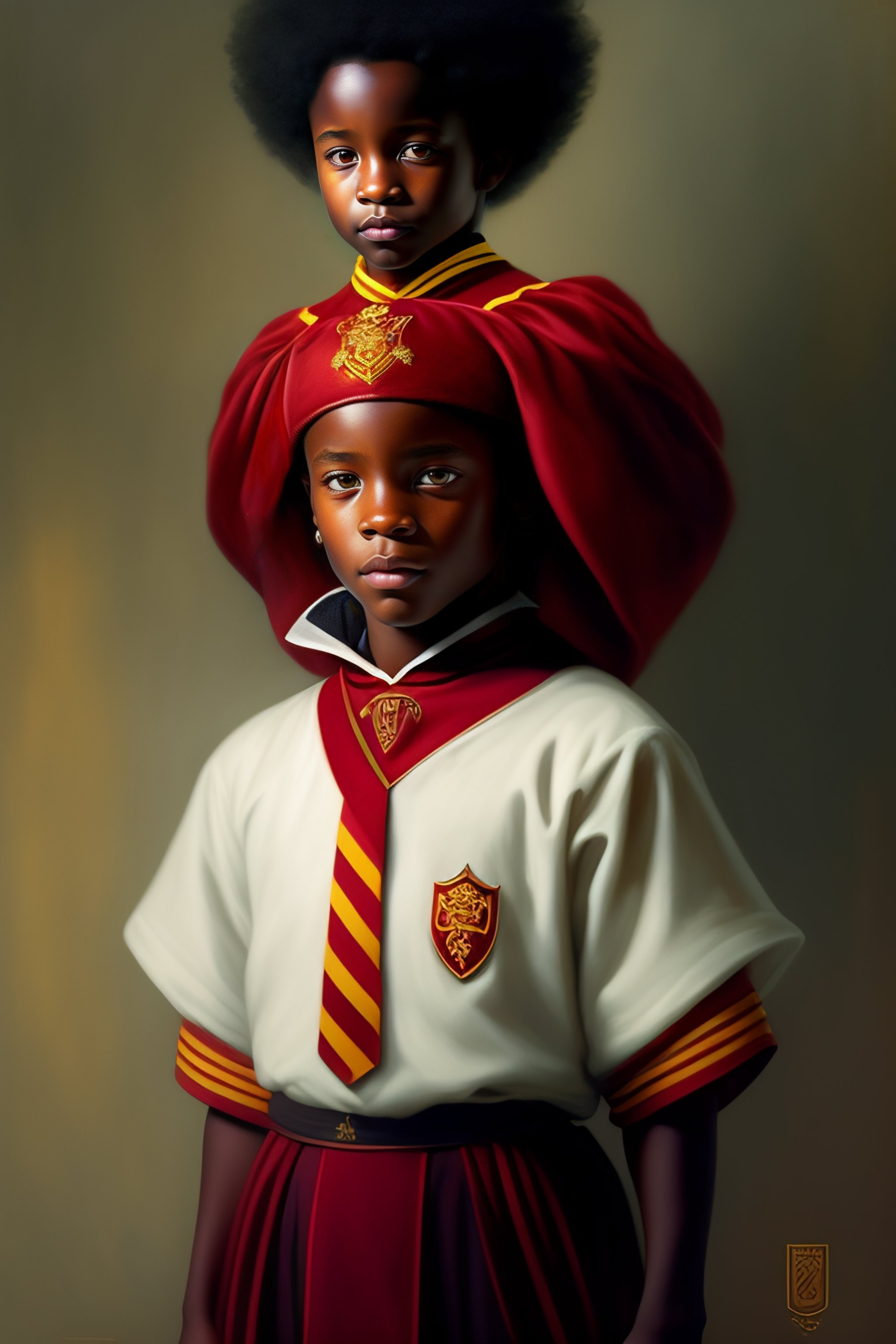 Lexica - Full shot young african harry potter, gryffindor quidditch ...