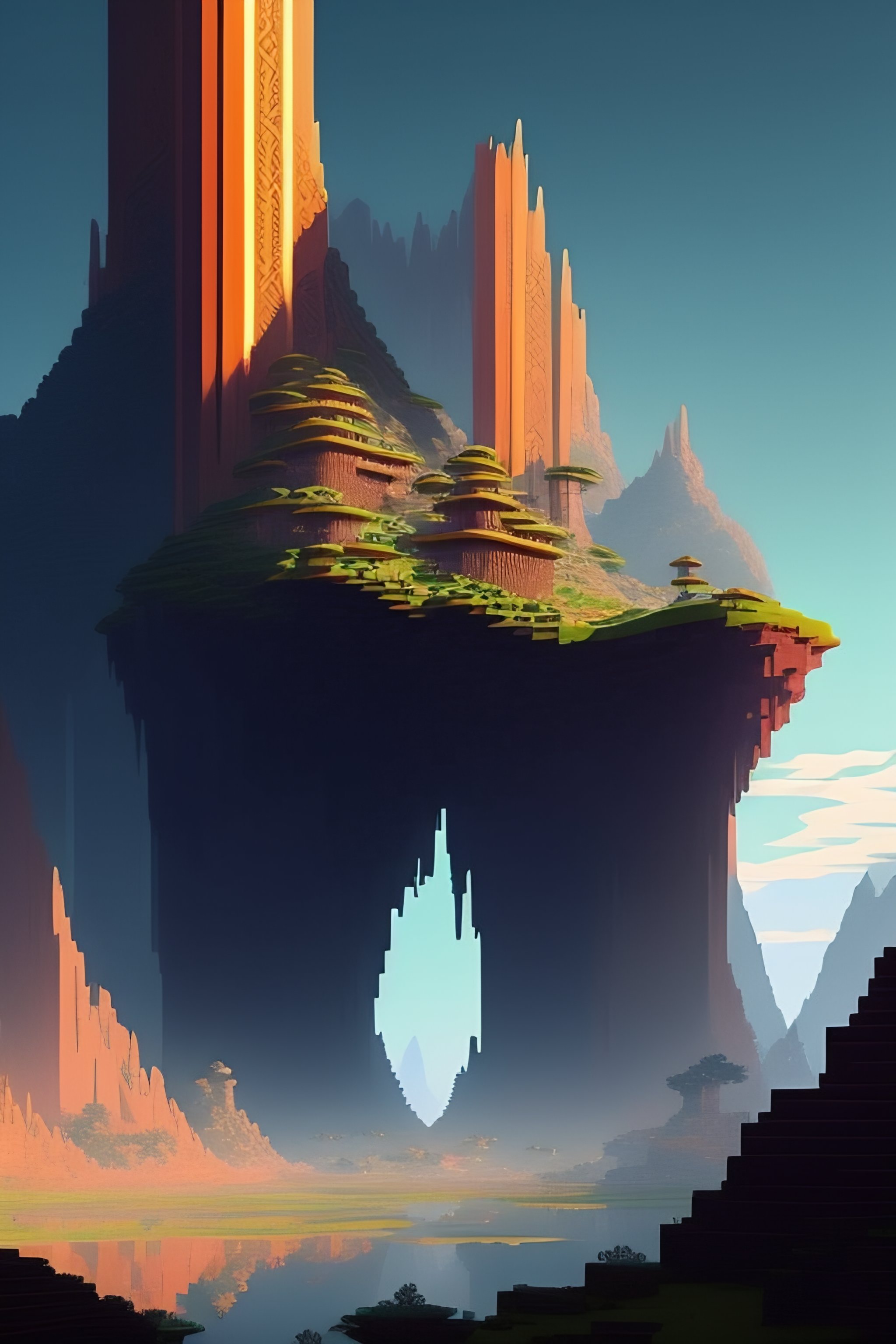 Lexica - Minecraft greg rutkowski art poster