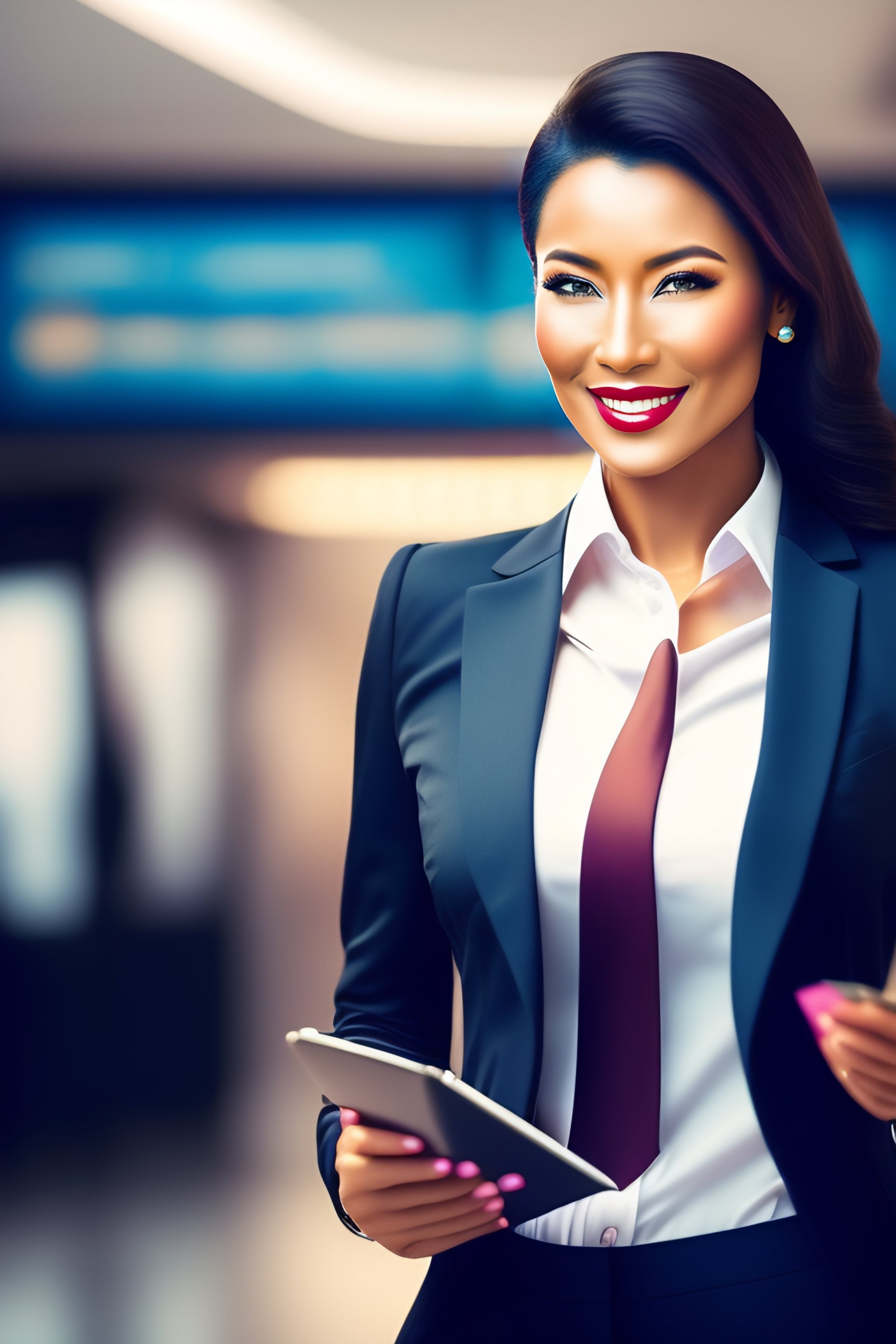 Lexica - Happy business women going to work morning