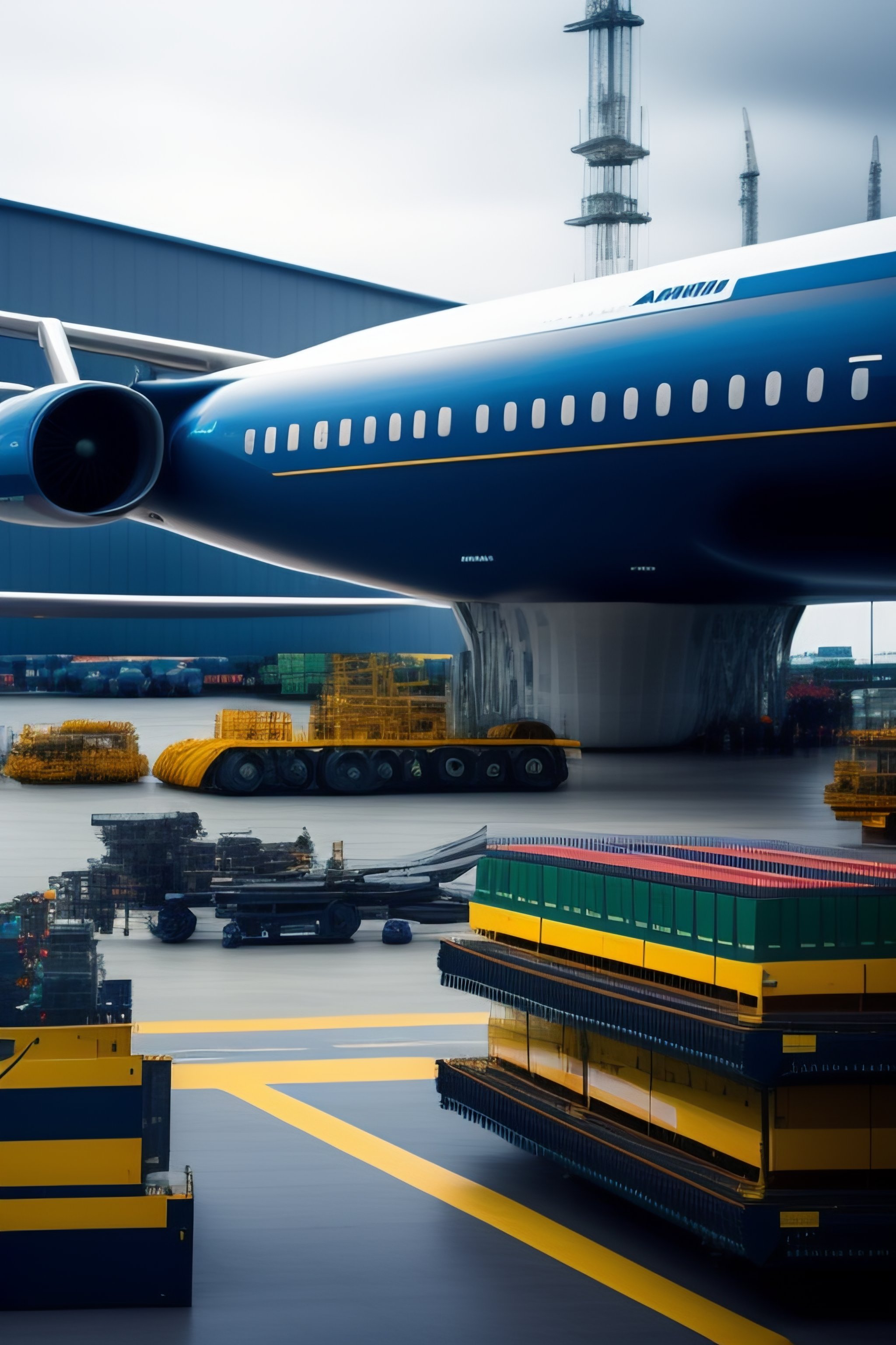 Lexica - The image shows a panoramic view of an futuristic Airbus ...