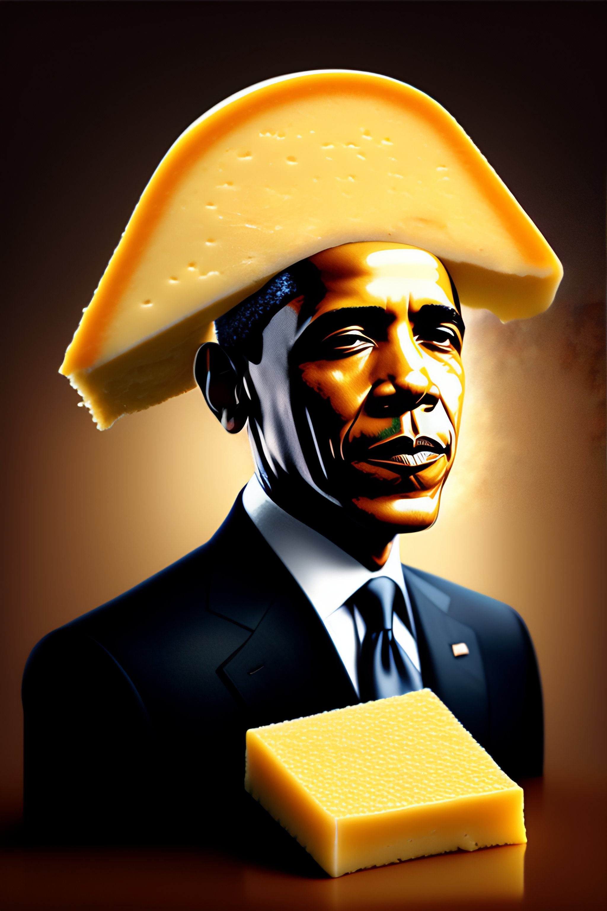 Lexica - Barack obama made out of cheese