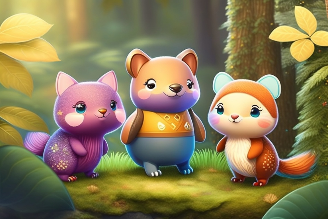 Lexica - 'The Friendly Forest Friends!' These adorable and magical ...