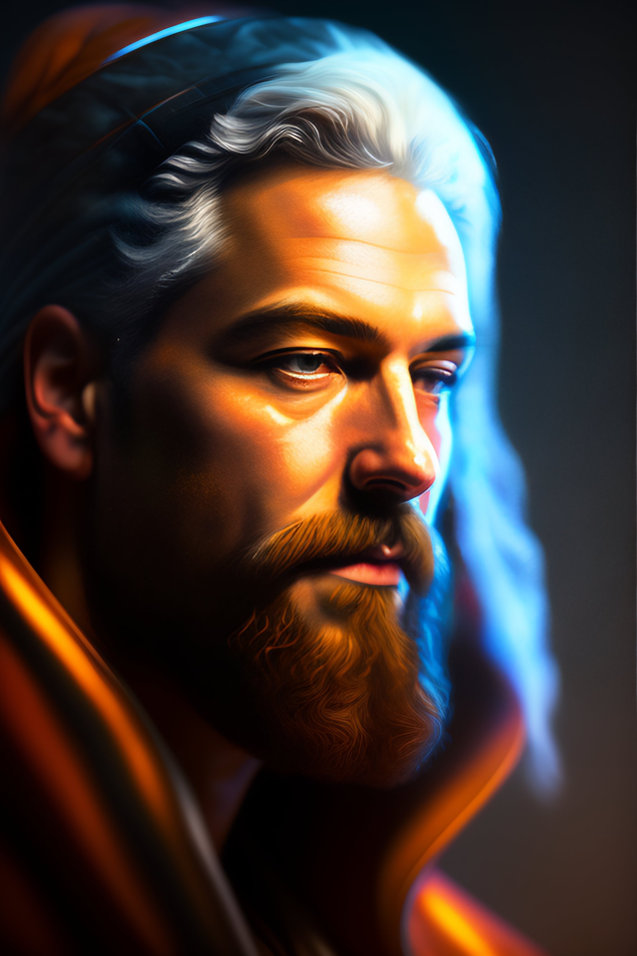 Lexica - High quality graffity portrait of god by Rembrandt and Raymond ...