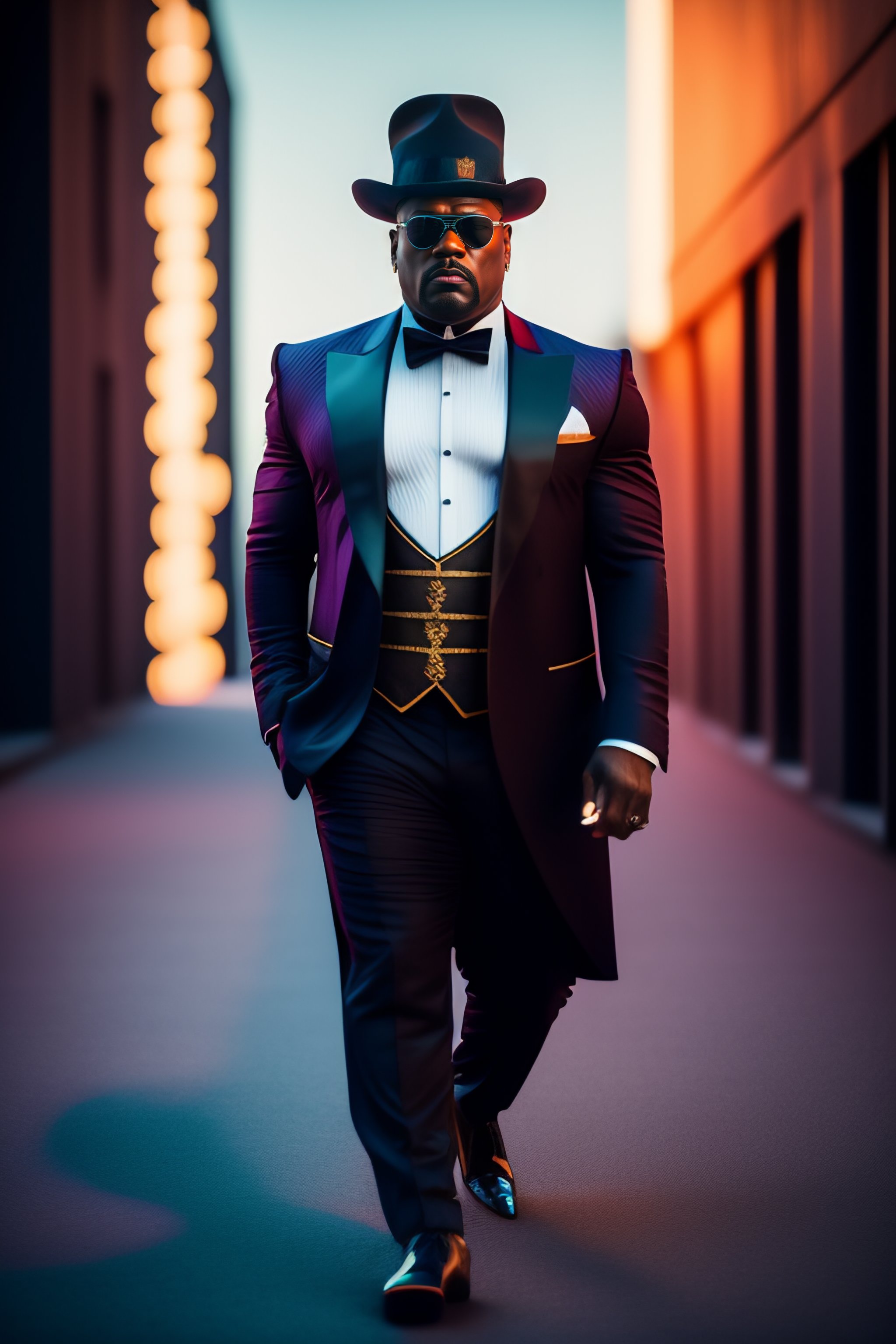 Lexica - 3d render, a gangster, with an aggressive face, with a cigar ...