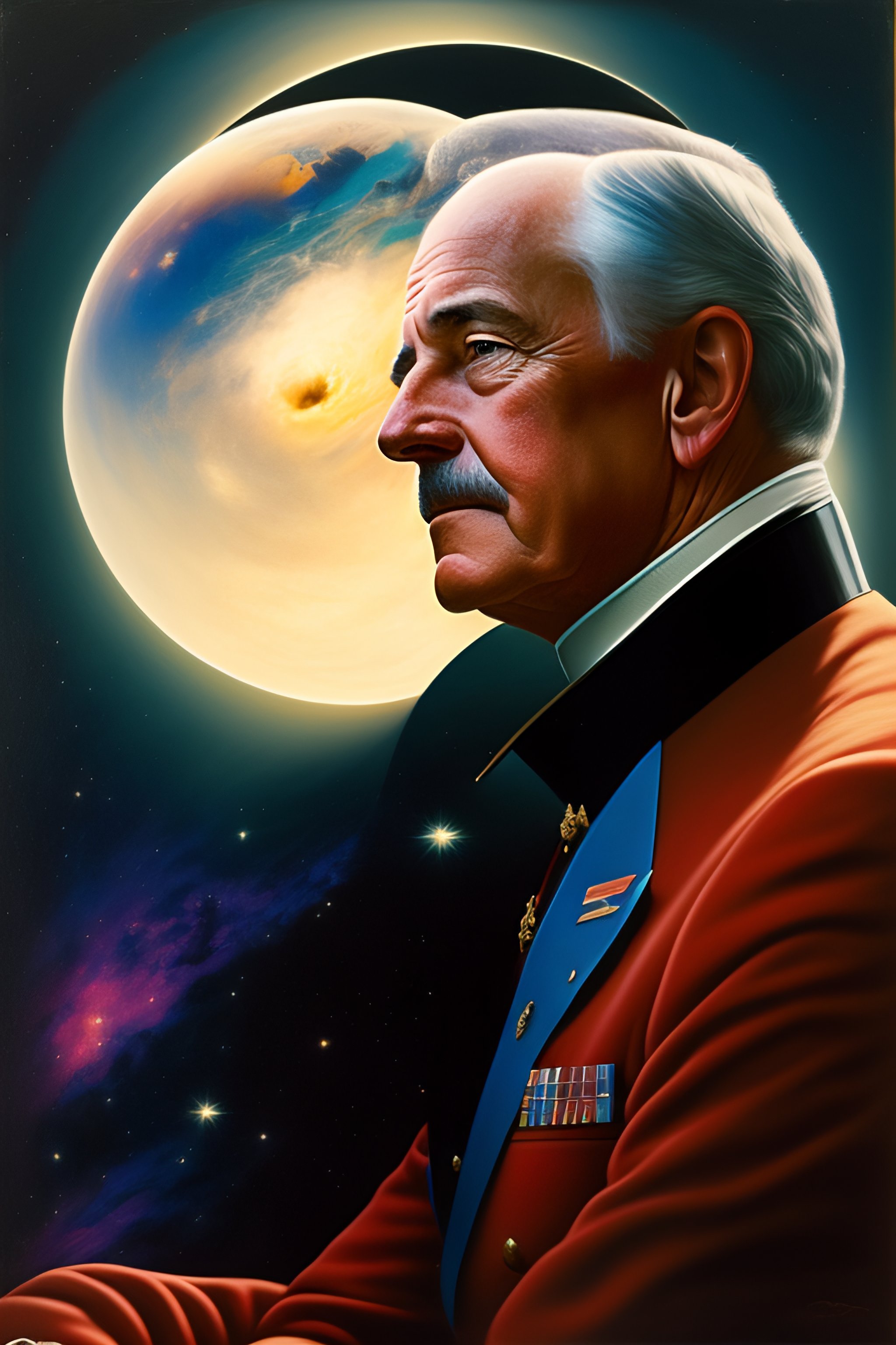 Lexica - Portrait of Roger Franklin Graves in space