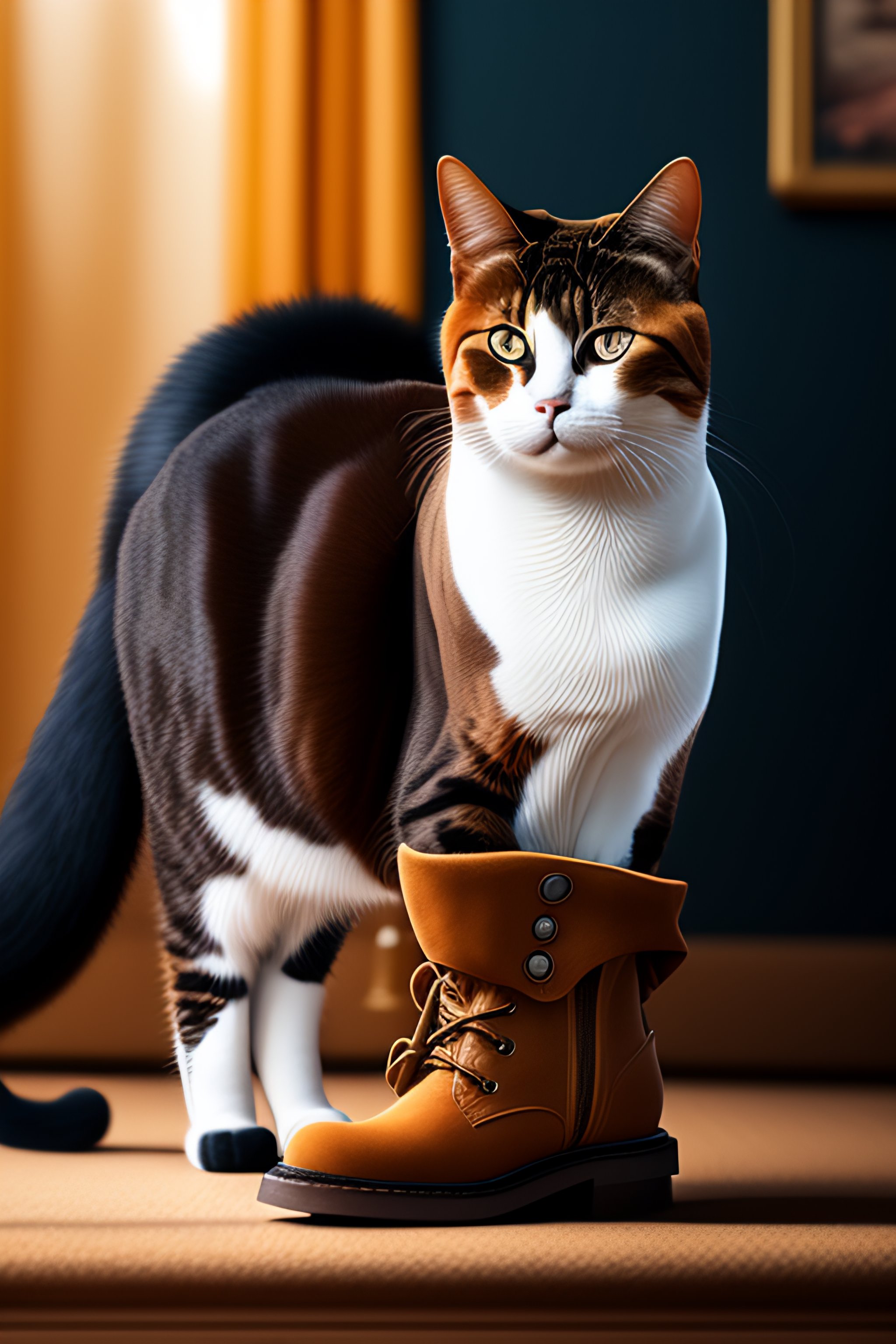 Lexica - A cat with boots