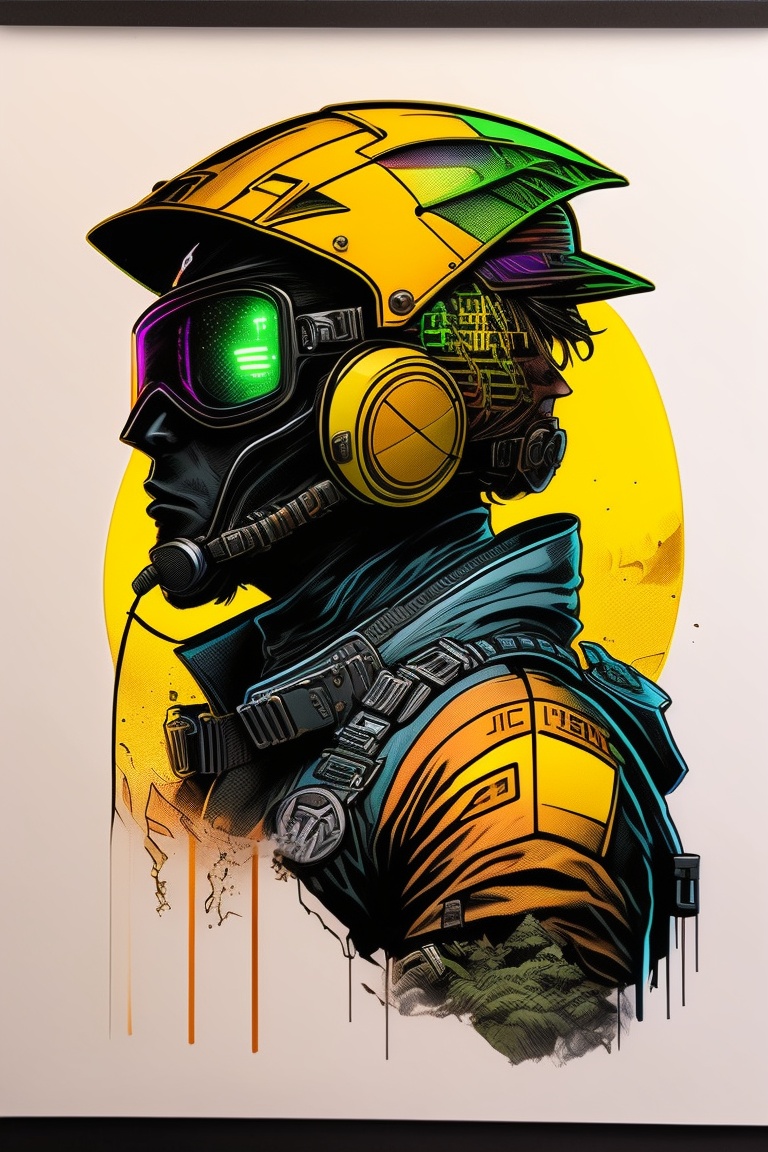 Lexica - Hacker man comic art, cyberpunk, comic book cover art, ink art ...