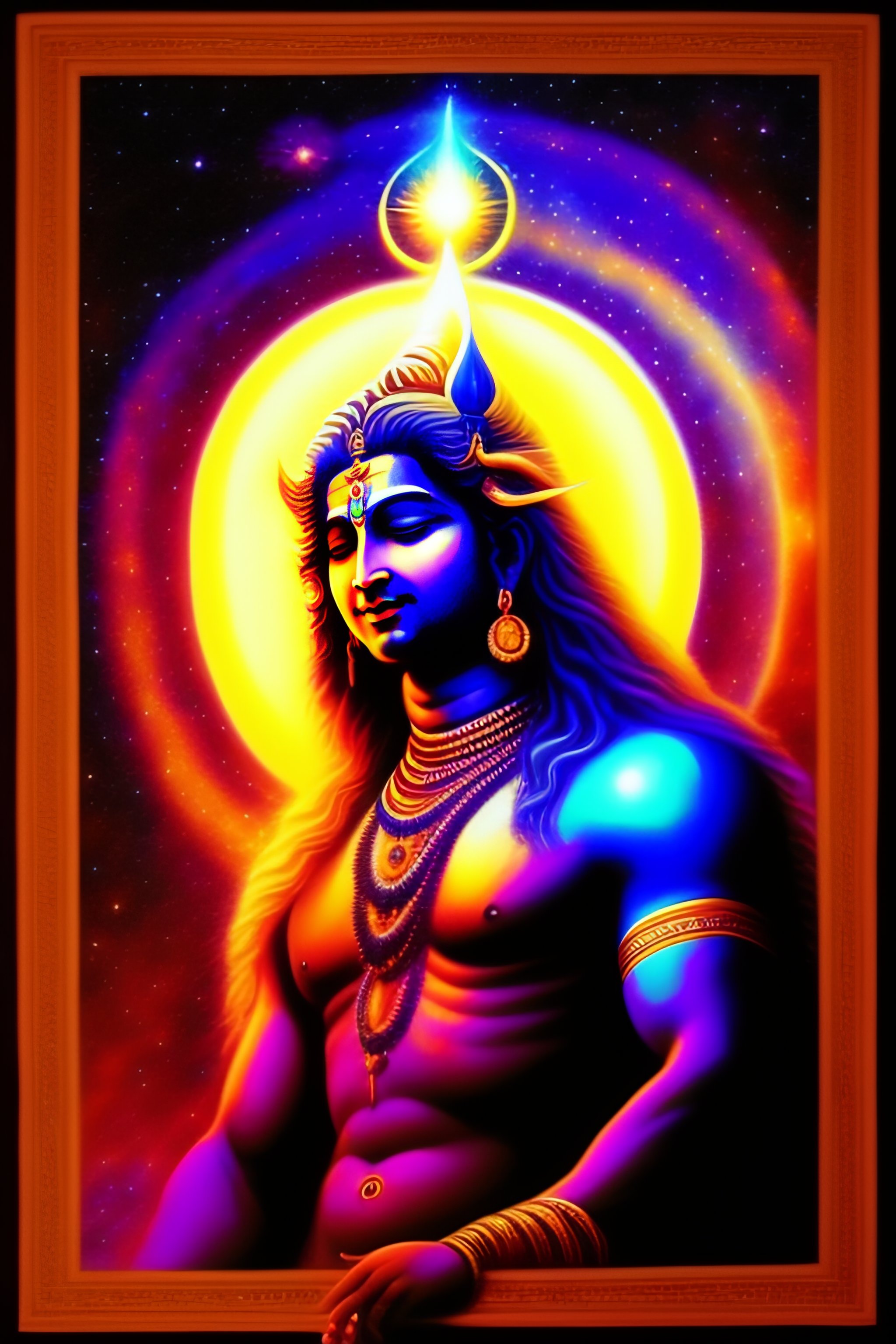 Lexica - In a vast expanse of emptiness, Lord Shiva stands with his ...