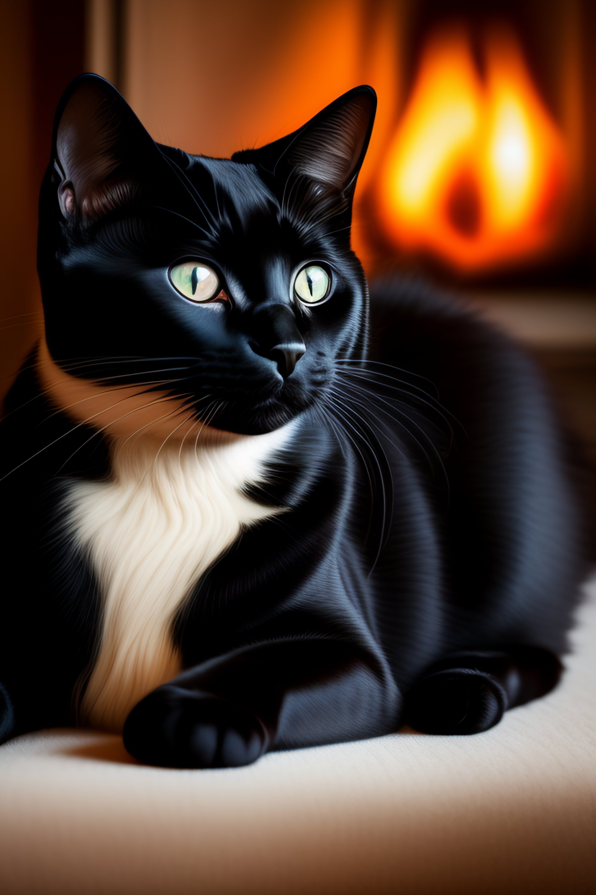 Lexica - Black cat with sewn eyes