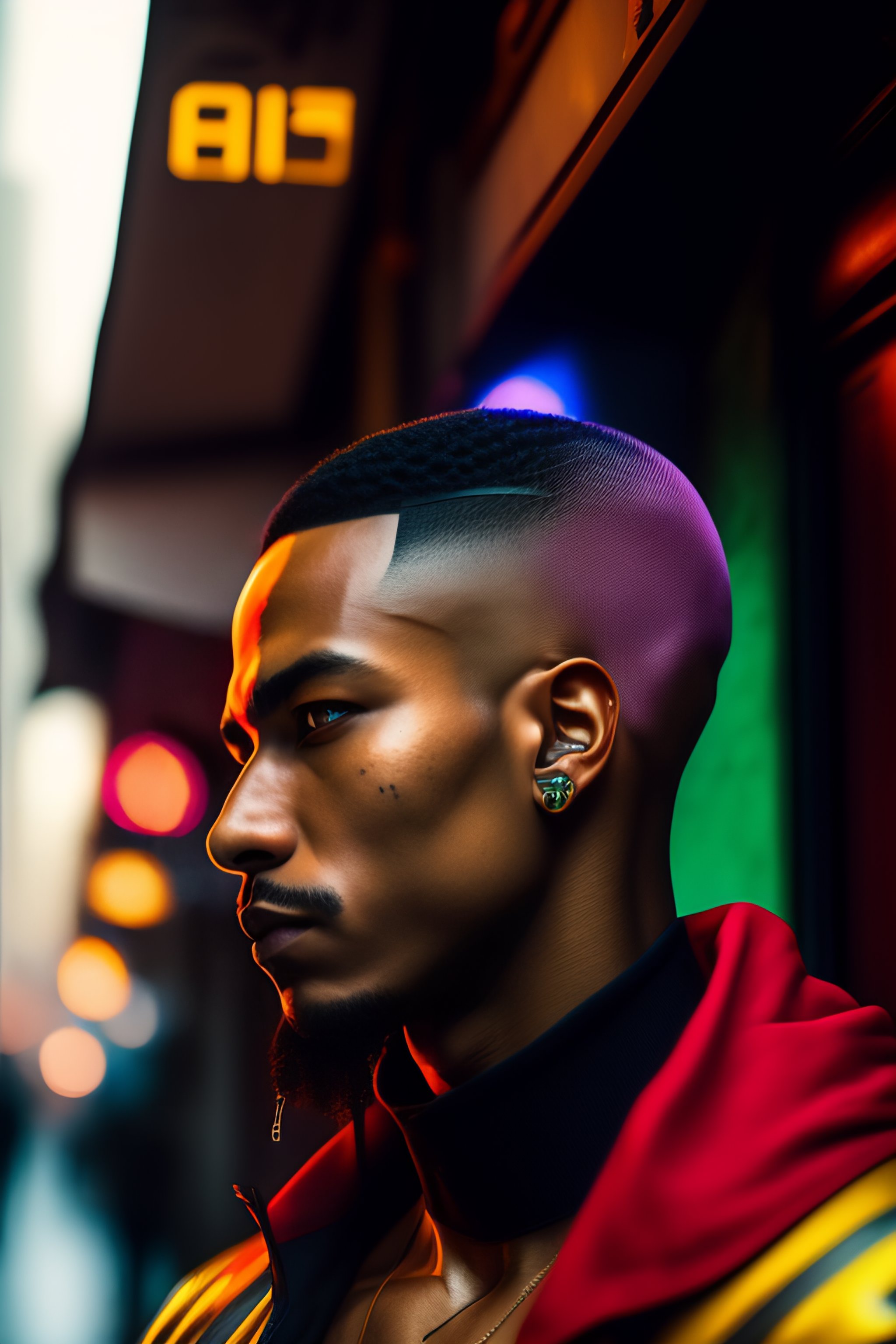 Lexica - Cyberpunk man, Lapa streets, Rio de Janeiro city, cyberpunk ...