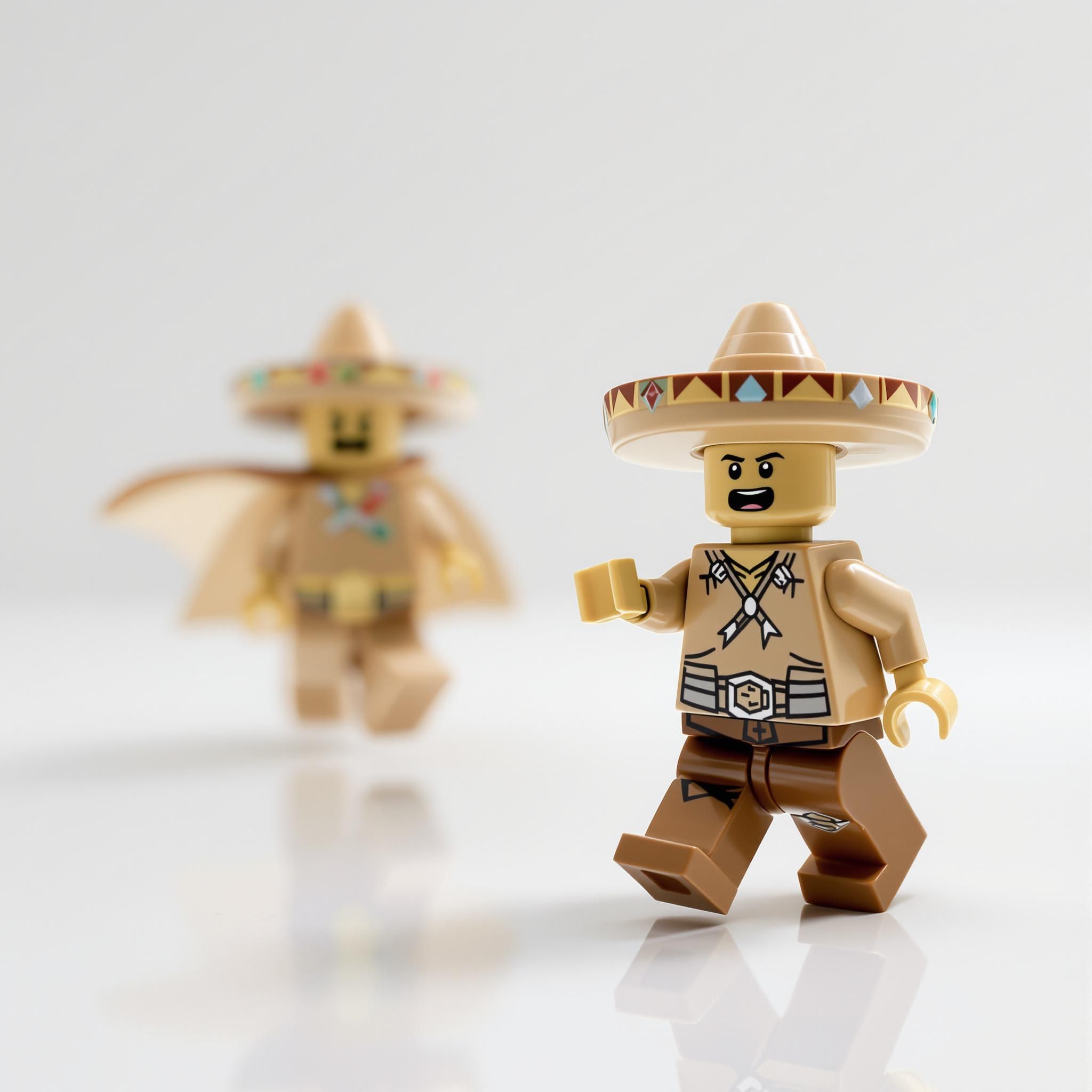 Lexica - A professional production photo of two Mexican Lego action ...