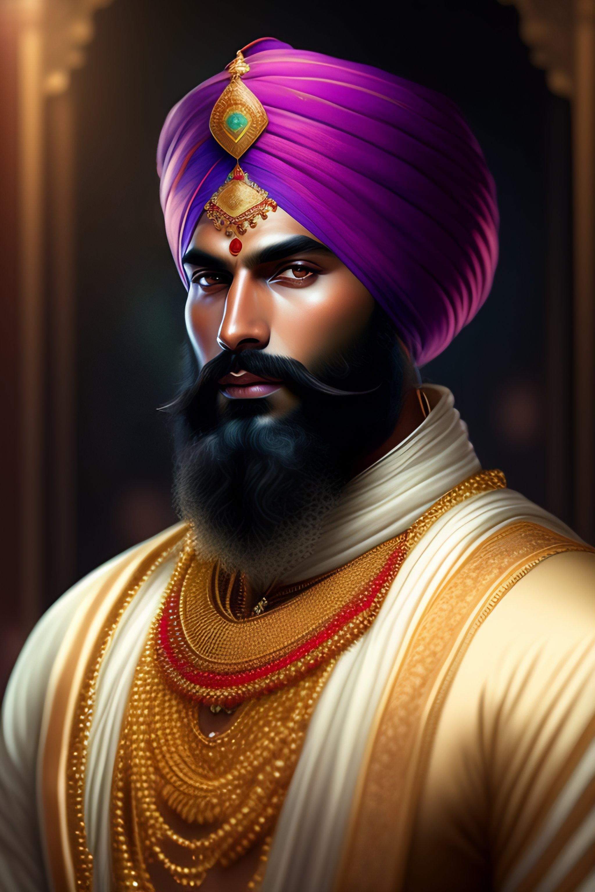 Lexica - Portrait of a beautiful sikh male supermodels wearing ...