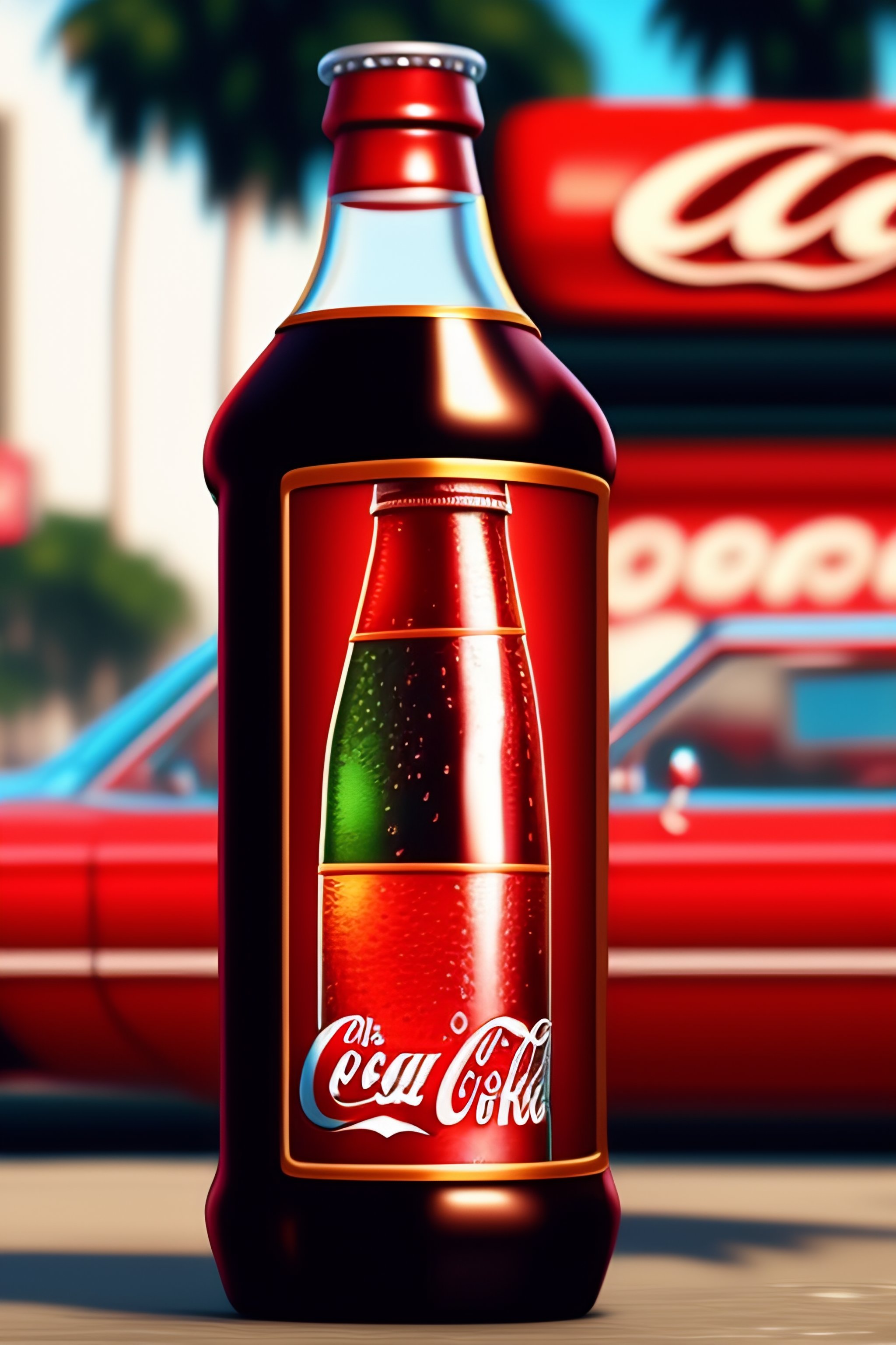 Lexica - A woman holding a coca-cola bottle in gta vice city, ((gta 5 ...