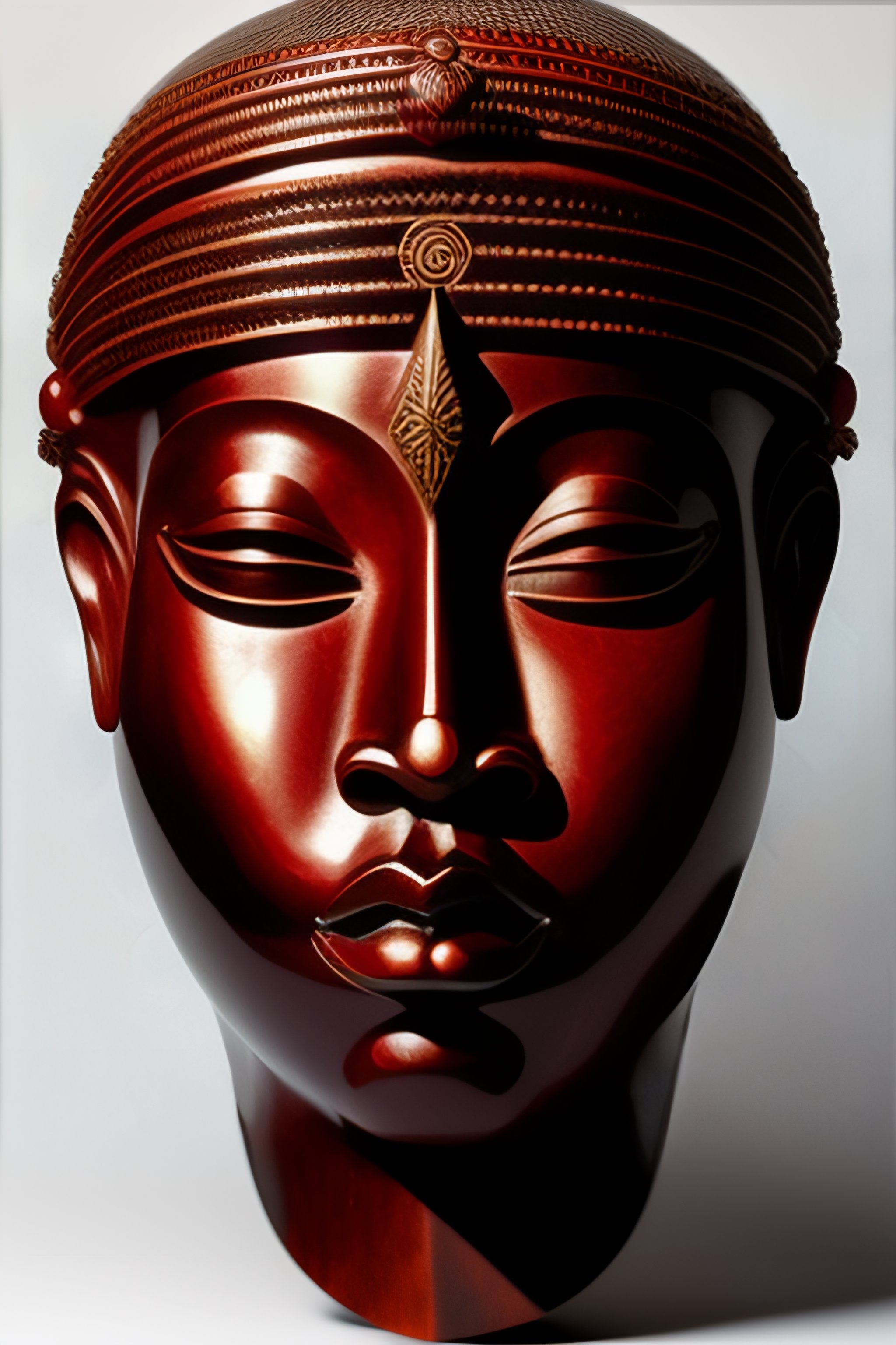 Lexica - Pencil ultradetailed sketch of the necromancer Benin bronze ...