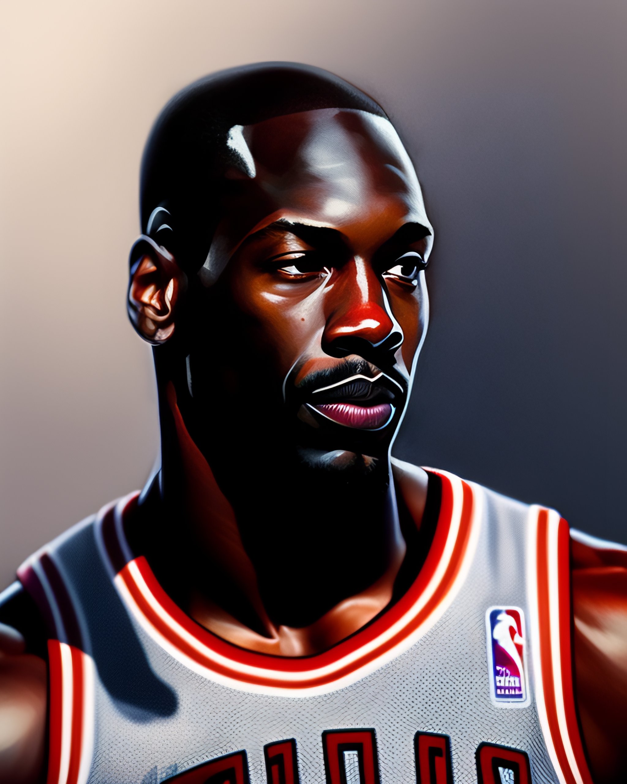 Lexica - An extremely realistic portrait of Michael Jordan surreal ...