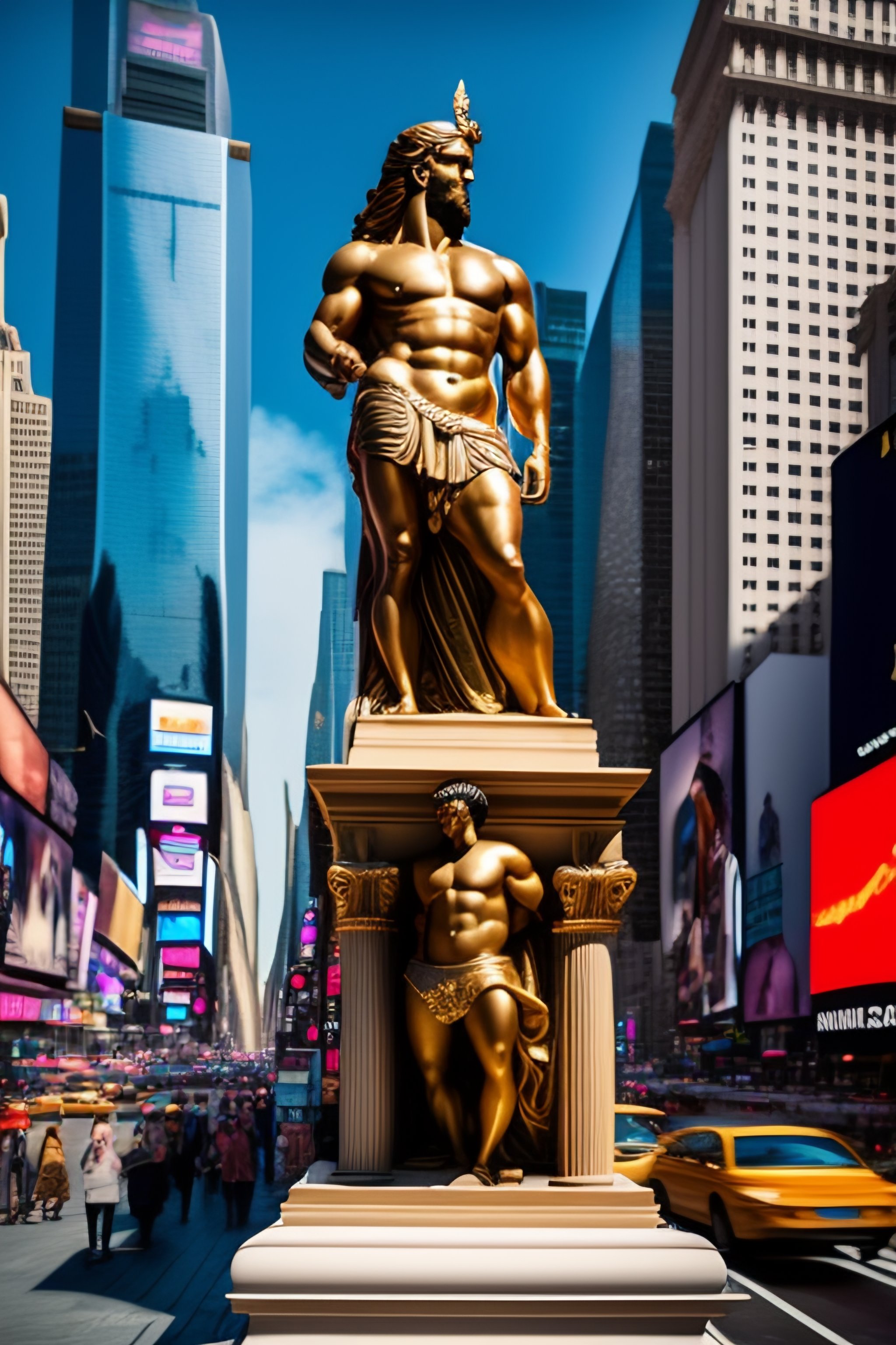 Lexica - Ancient greek gods in times square