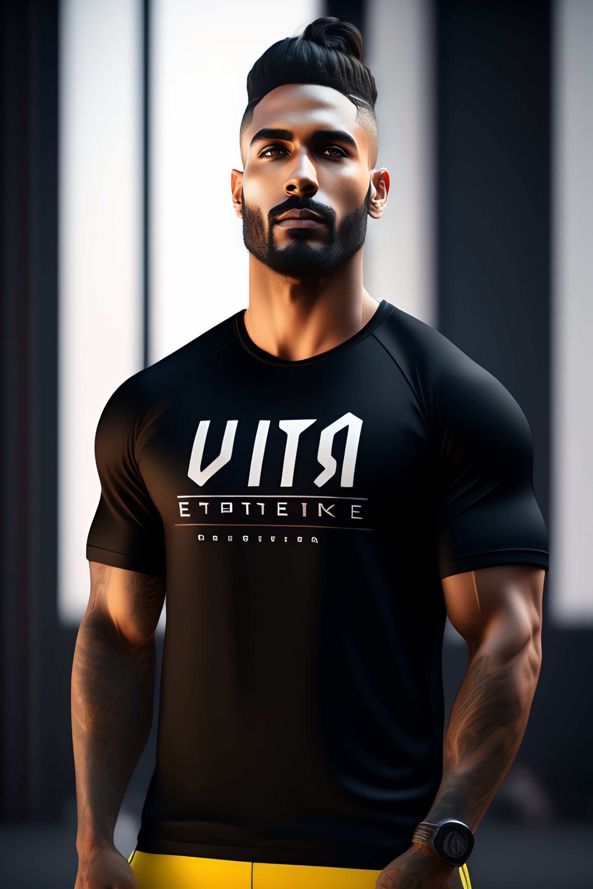 Lexica - Ultra realistic, unreal engine, empty, black T-shirt mockup ...