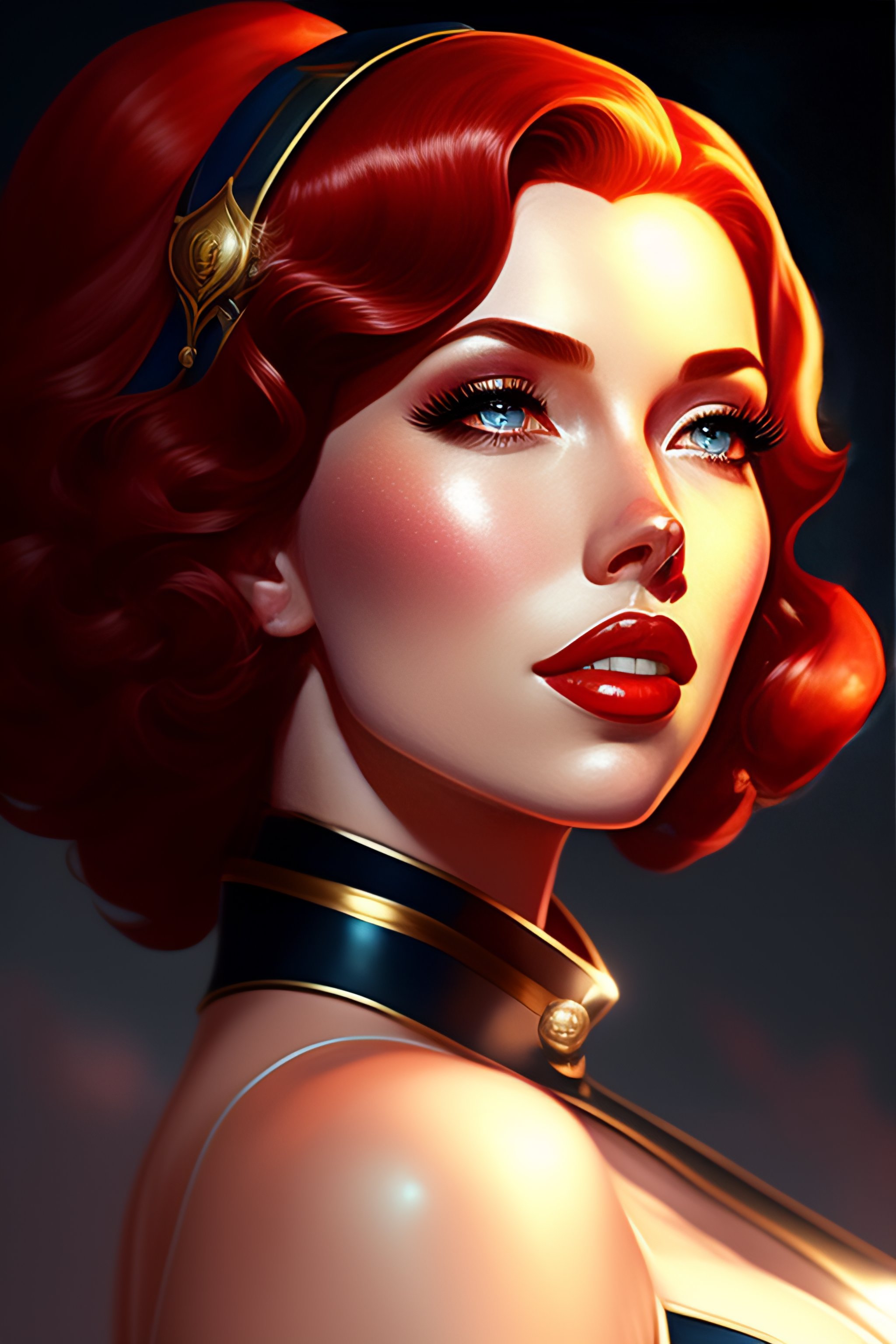 Lexica - Full body, from above, Scarlet Johansson as Elizabeth from ...