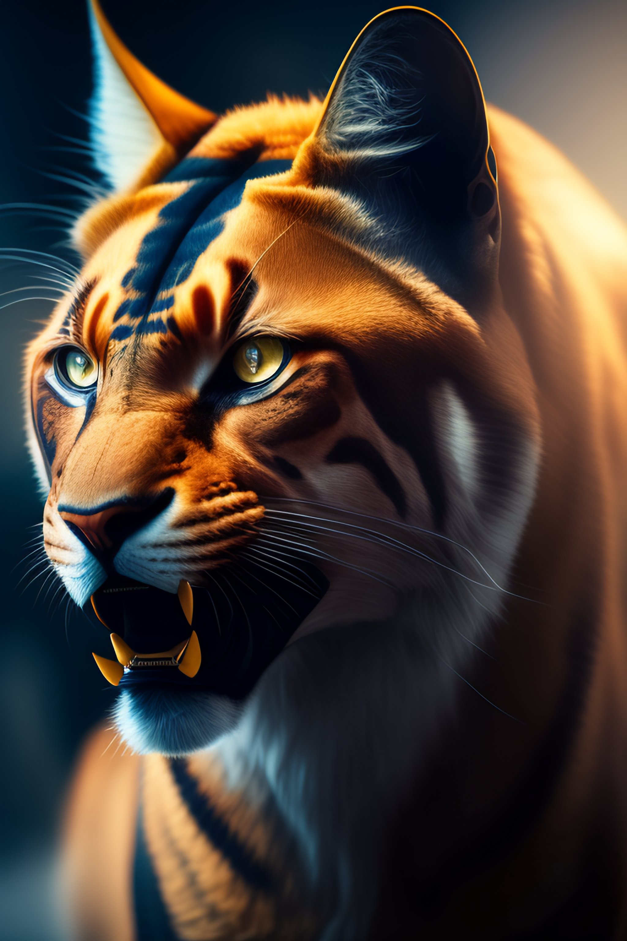 Lexica - Chimera, face, eyes angry,4k