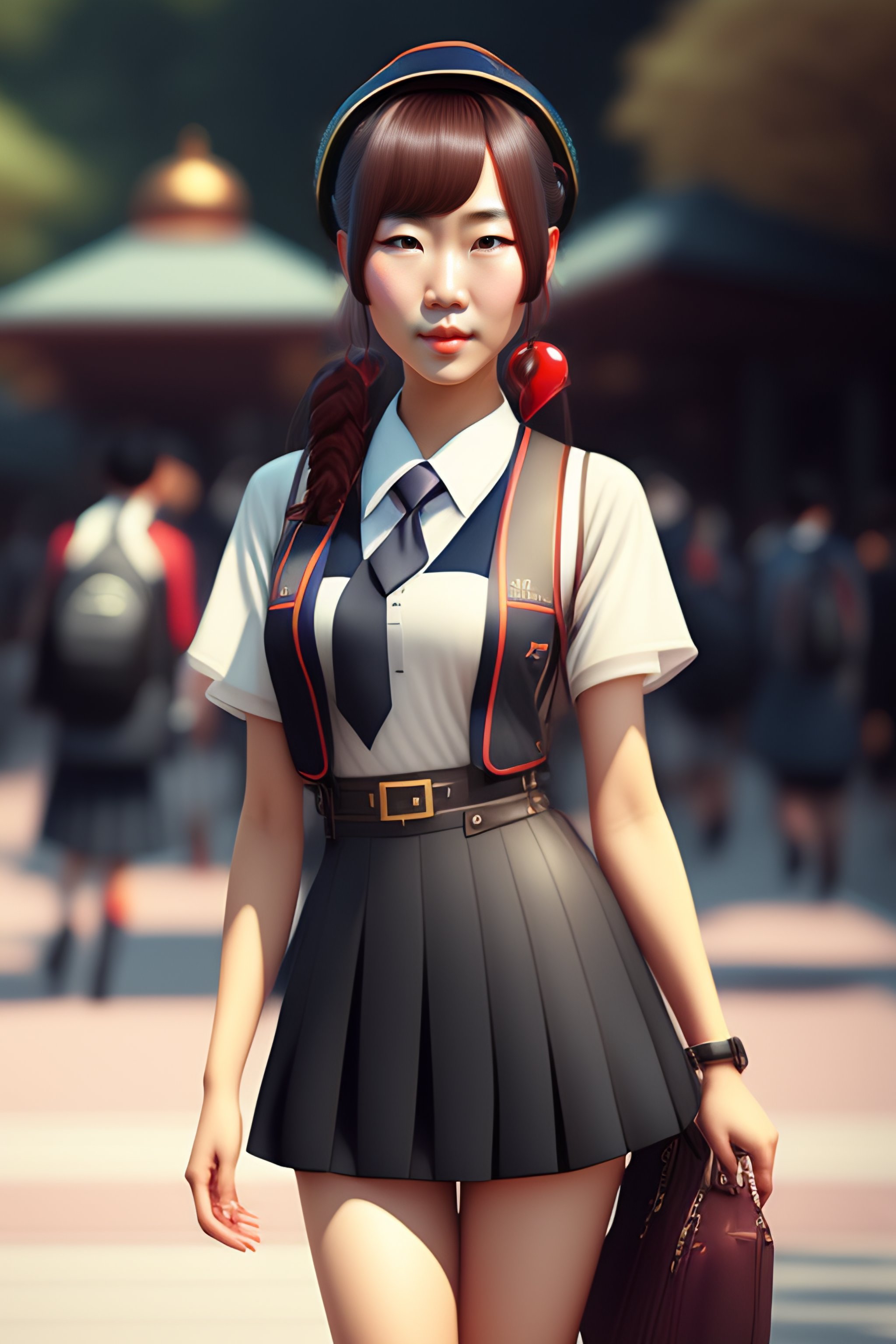 Lexica - School girl japan, cosplay, fashion, street, realism, smooth ...