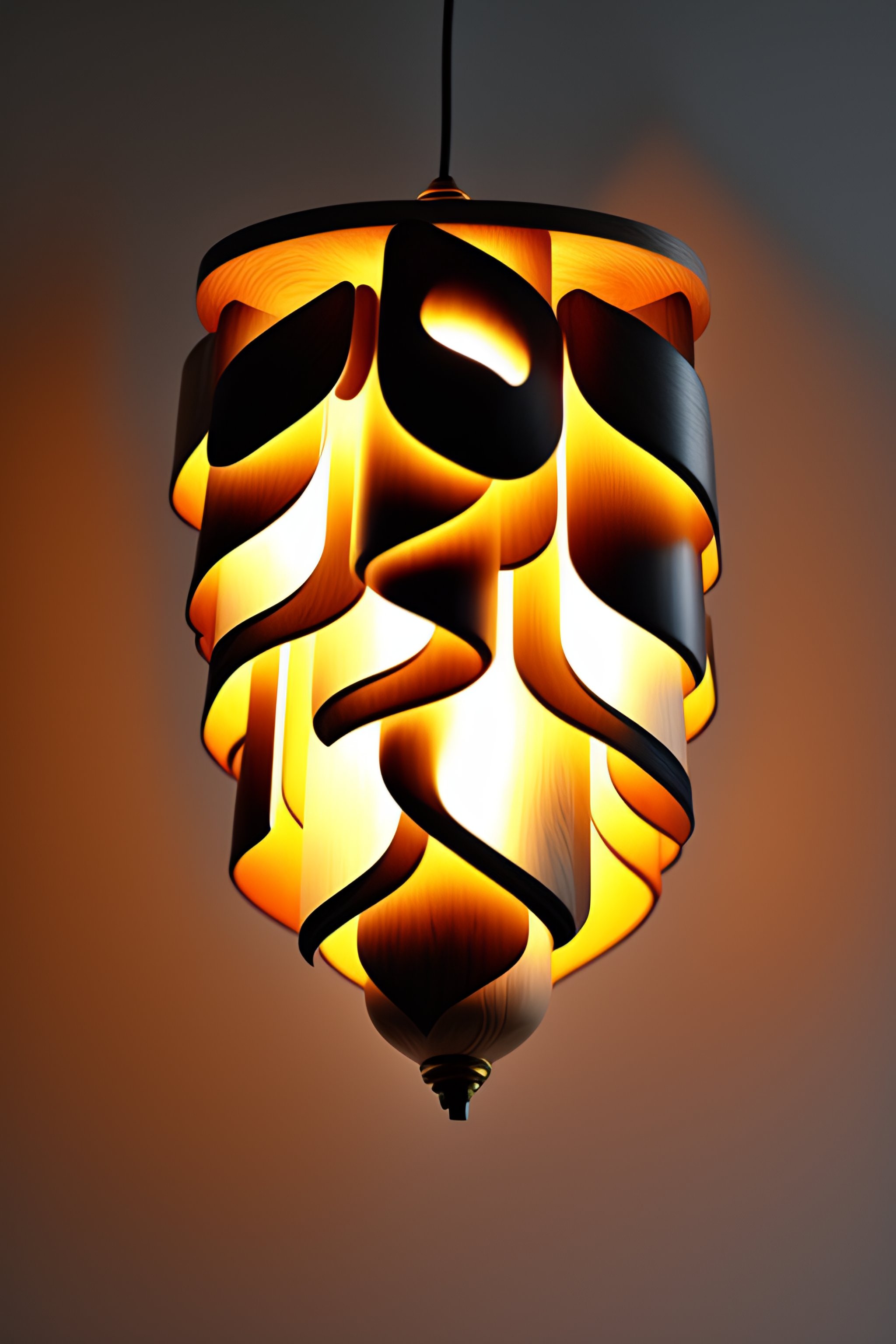 Lexica - Wooden chandelier/lasercut lamp/lampshade/plywood lamp/wood ...
