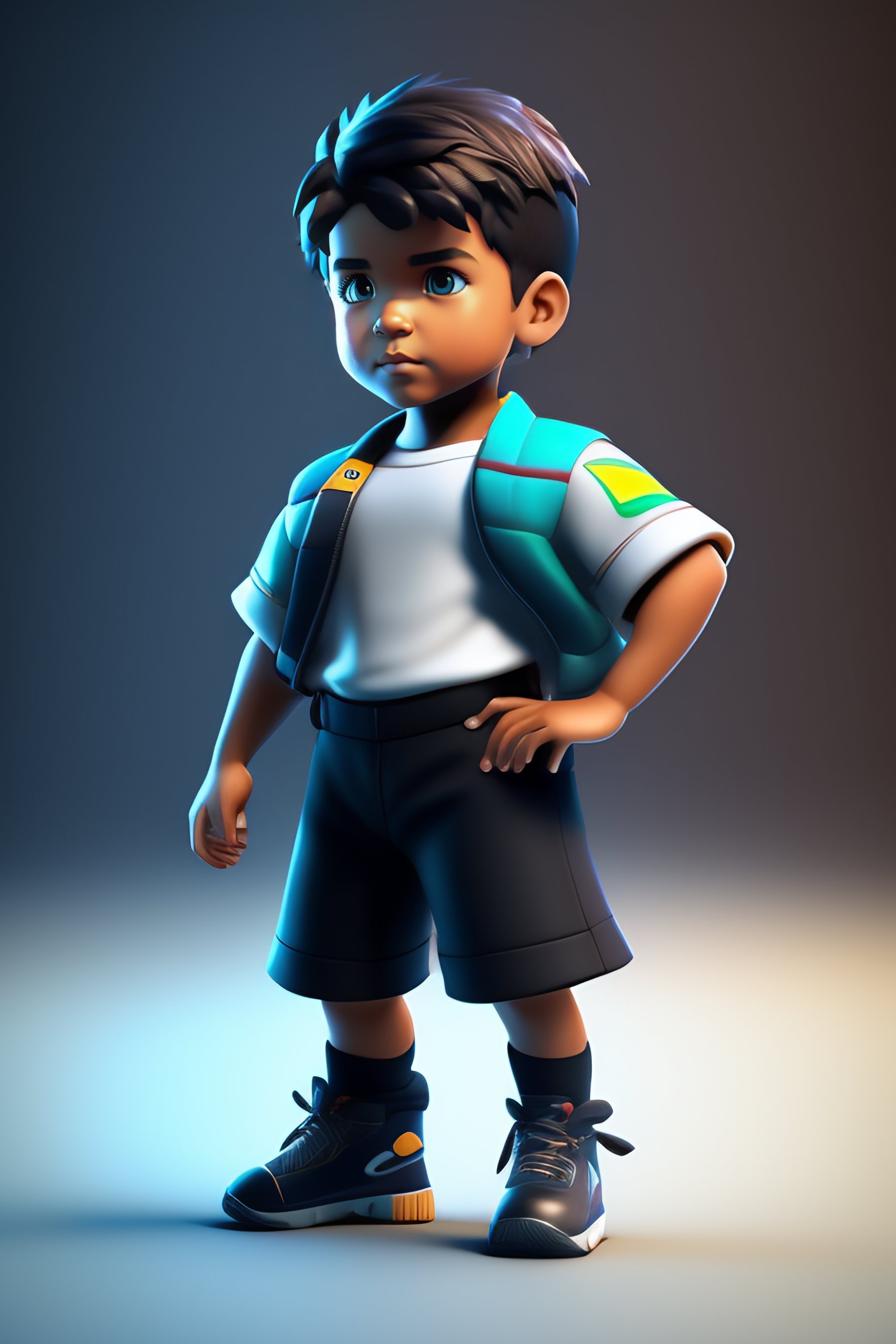 Lexica - A 3d dancer boy character model image with realistic environment