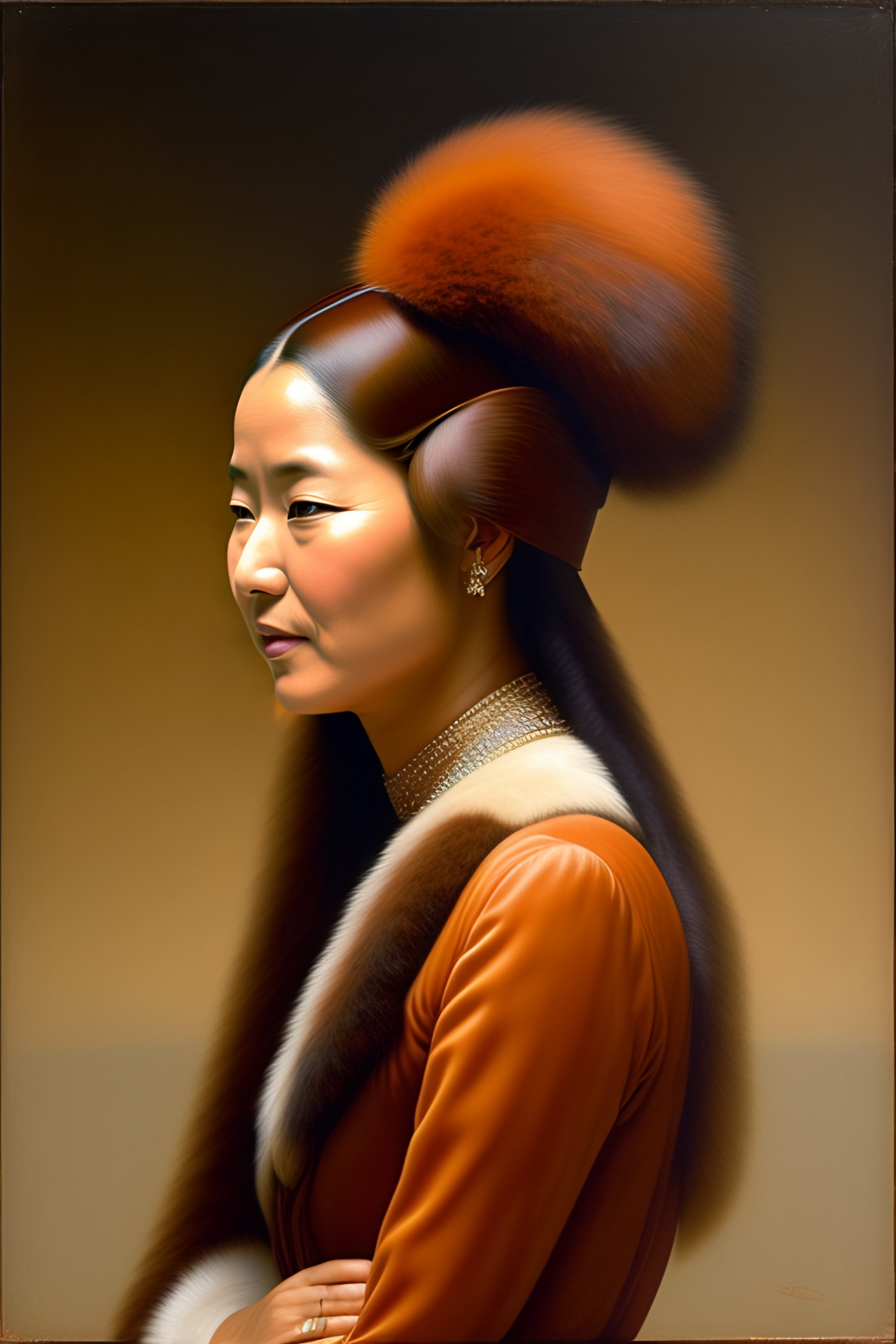 Lexica - Fox-faced woman with tail and fur