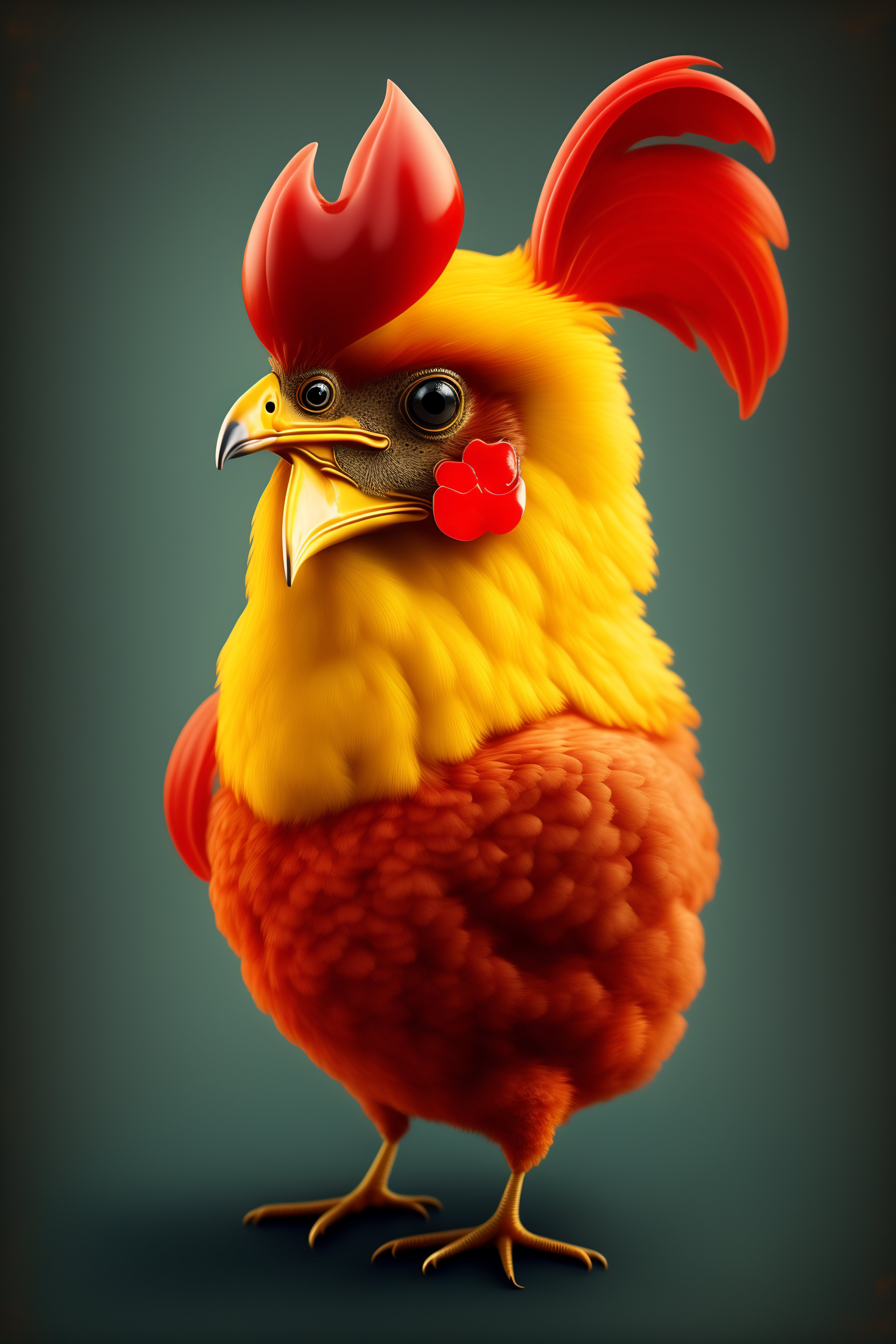 Lexica - Vintage chicken mascot