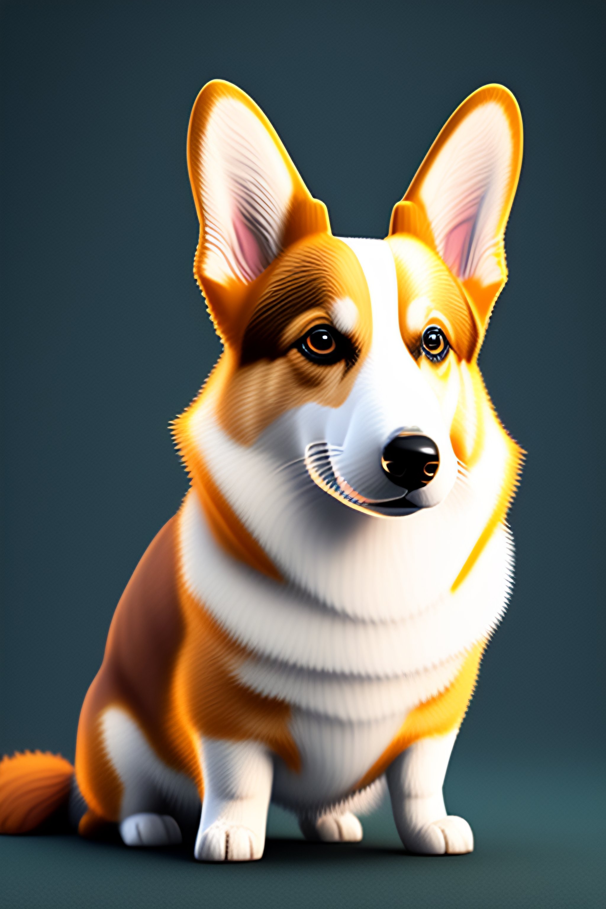 Lexica - Corgi the dog, sprite, pixel-art, top-down view