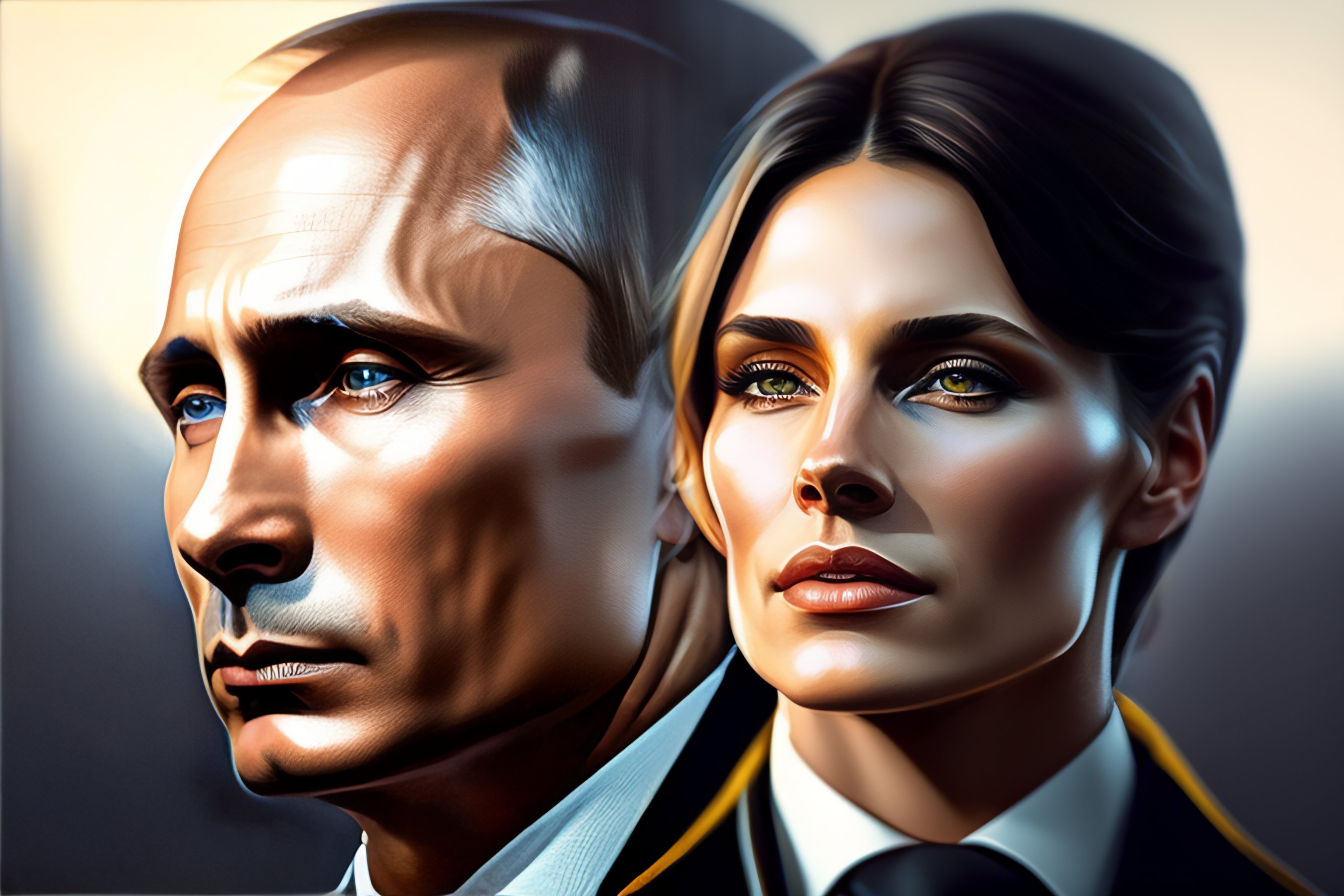 Lexica - Vladimir putin, realistic portrait, symmetrical, highly ...