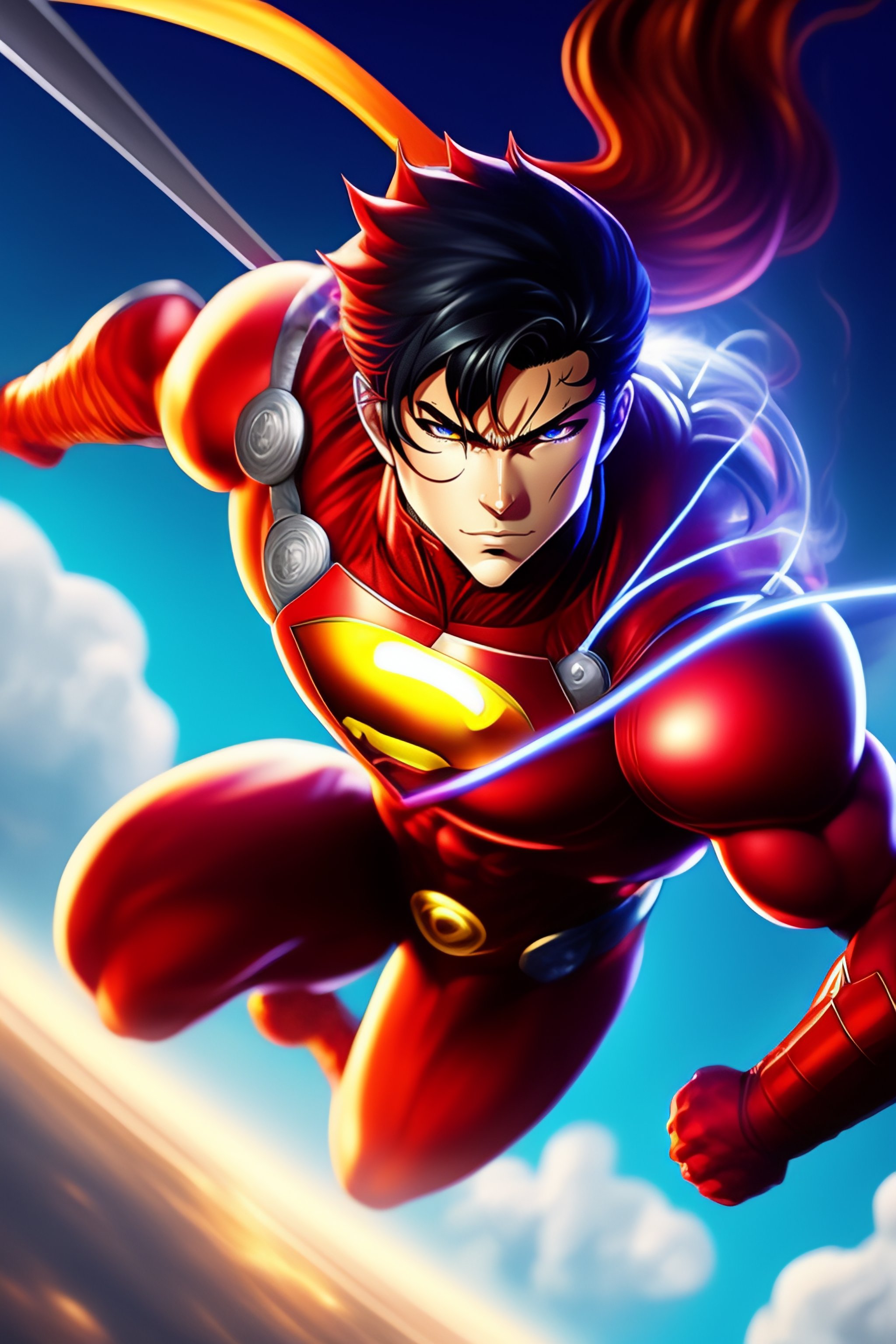 Lexica - Anime superhero flying