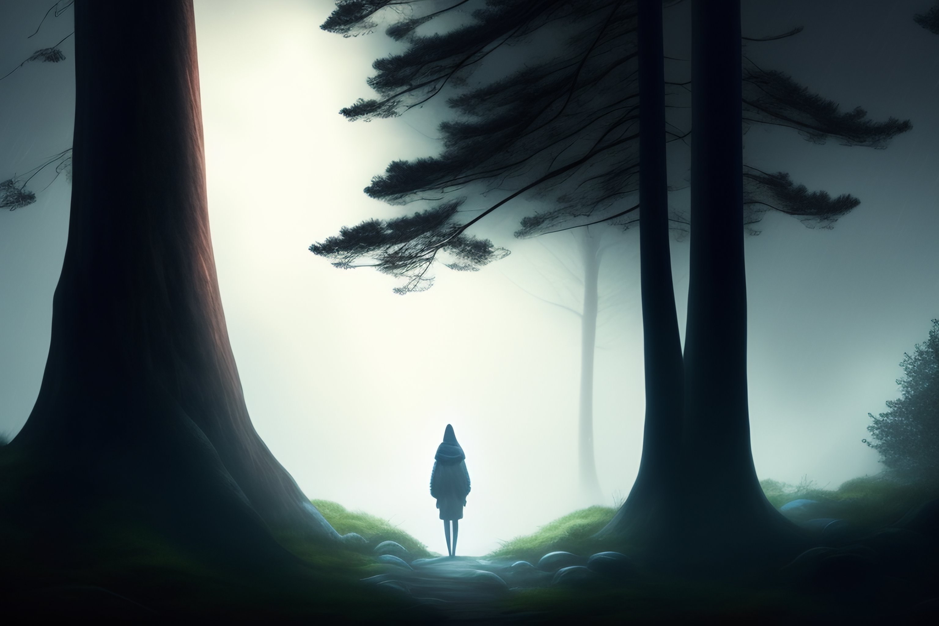 Lexica - A lone figure, hiding in the shadows, trying to avoid being ...