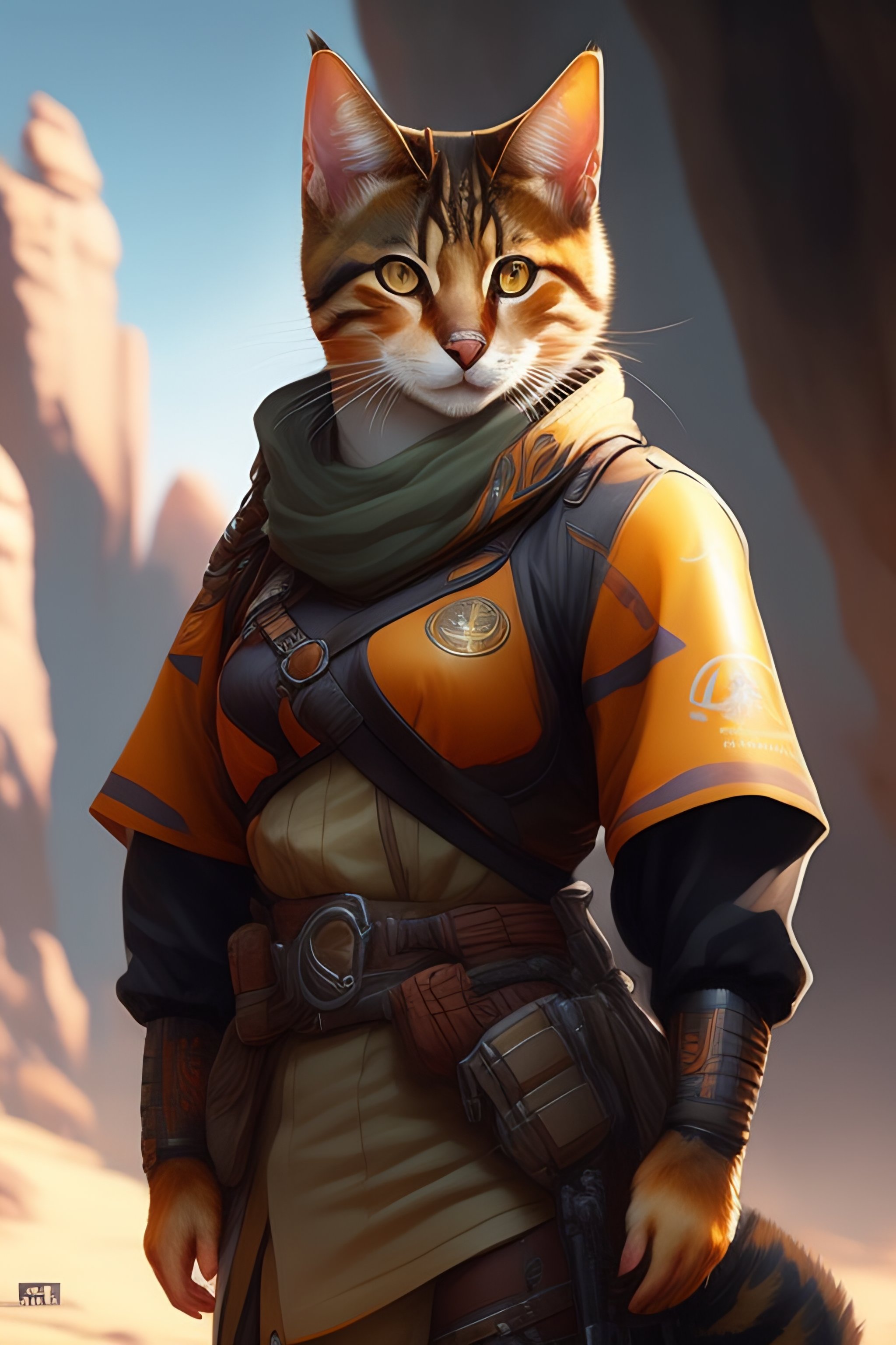 Lexica - A Tabby Cat in Apex Legends style, highly detailed, digital ...