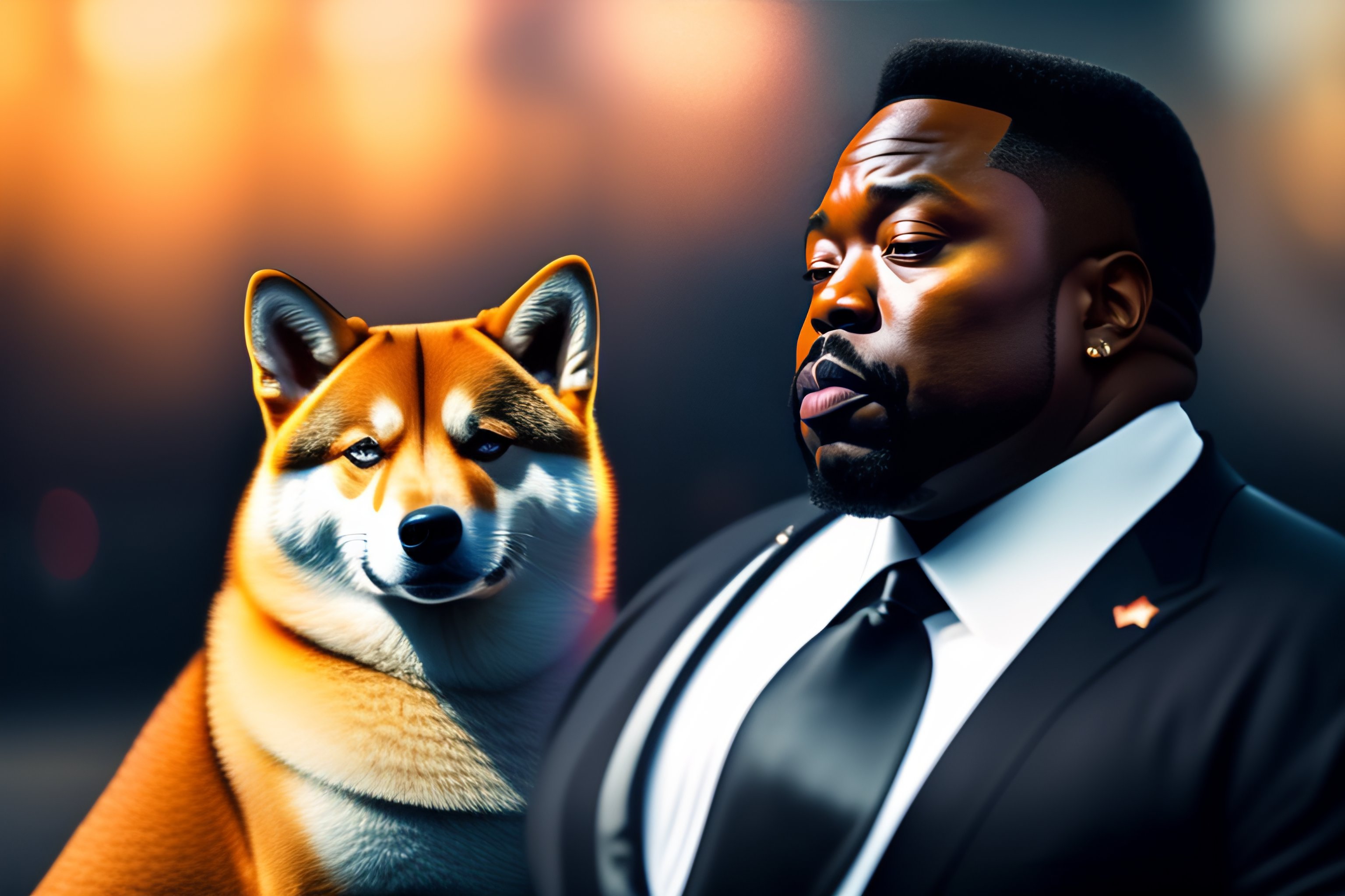 Lexica - Elon musk + donald trump + kayne west rapper + a shiba inu ...