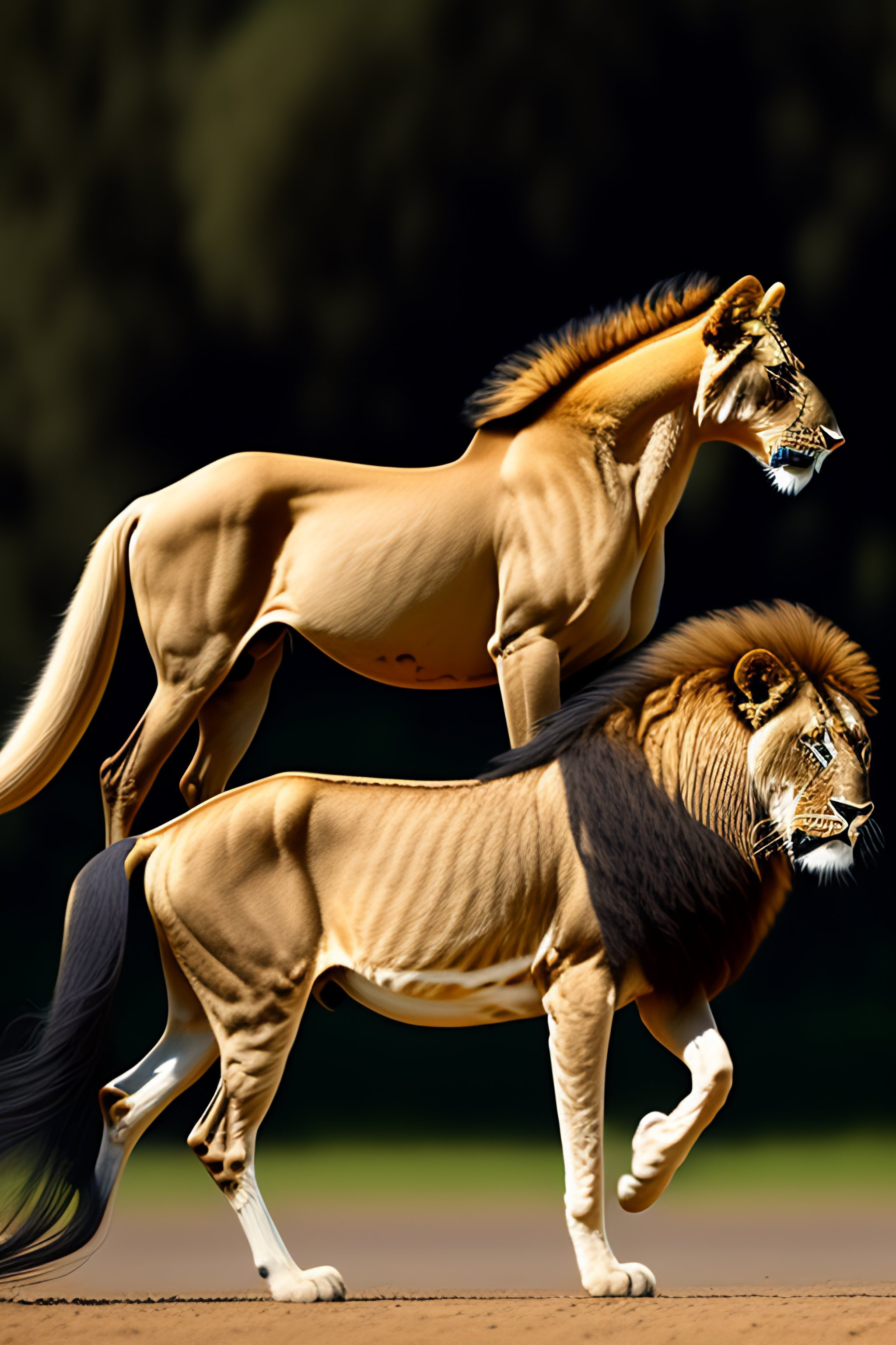 Lexica - Bittern riding a lion